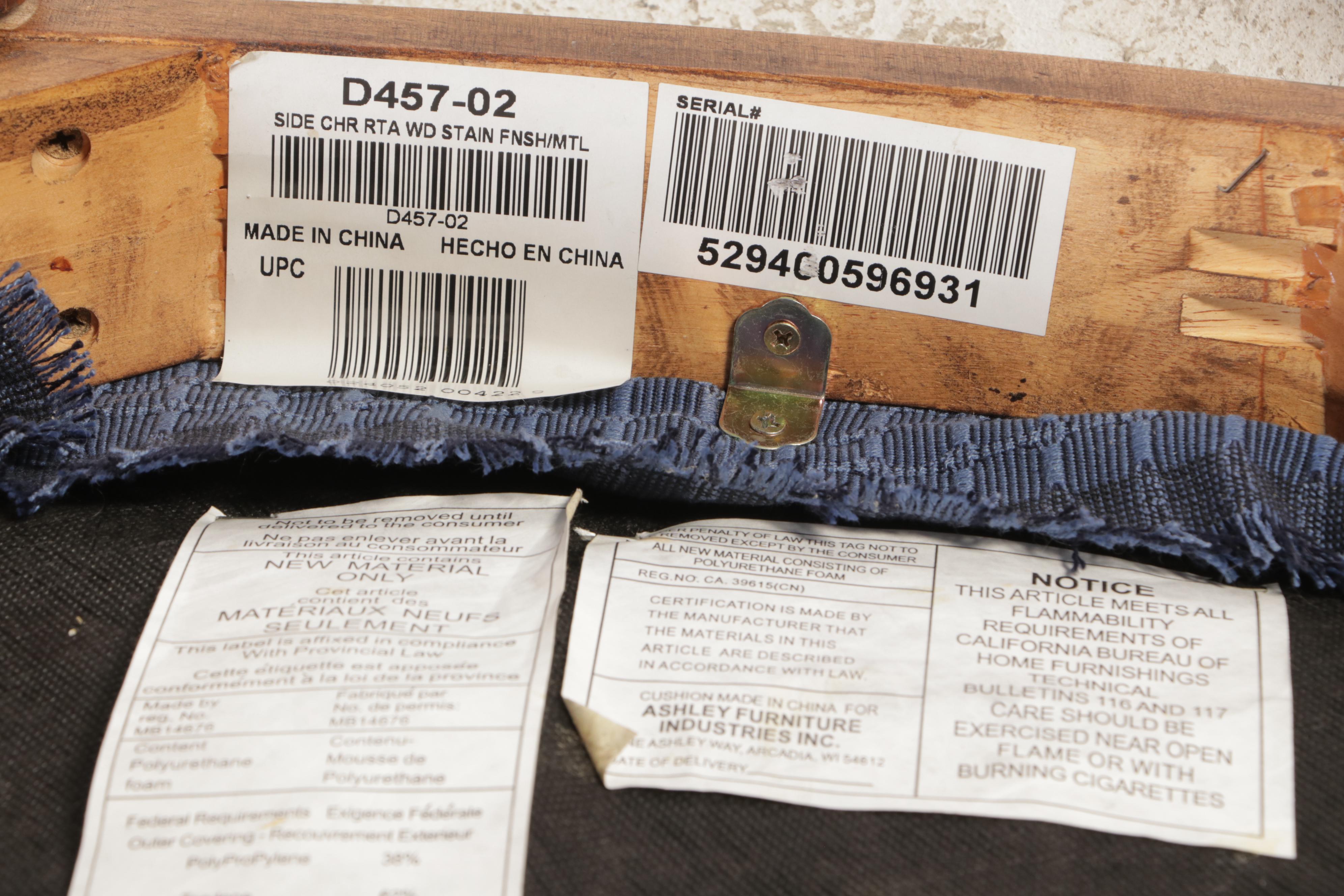 Four Ashley Furniture Metal-Mounted Hardwood Dining Side Chairs | EBTH