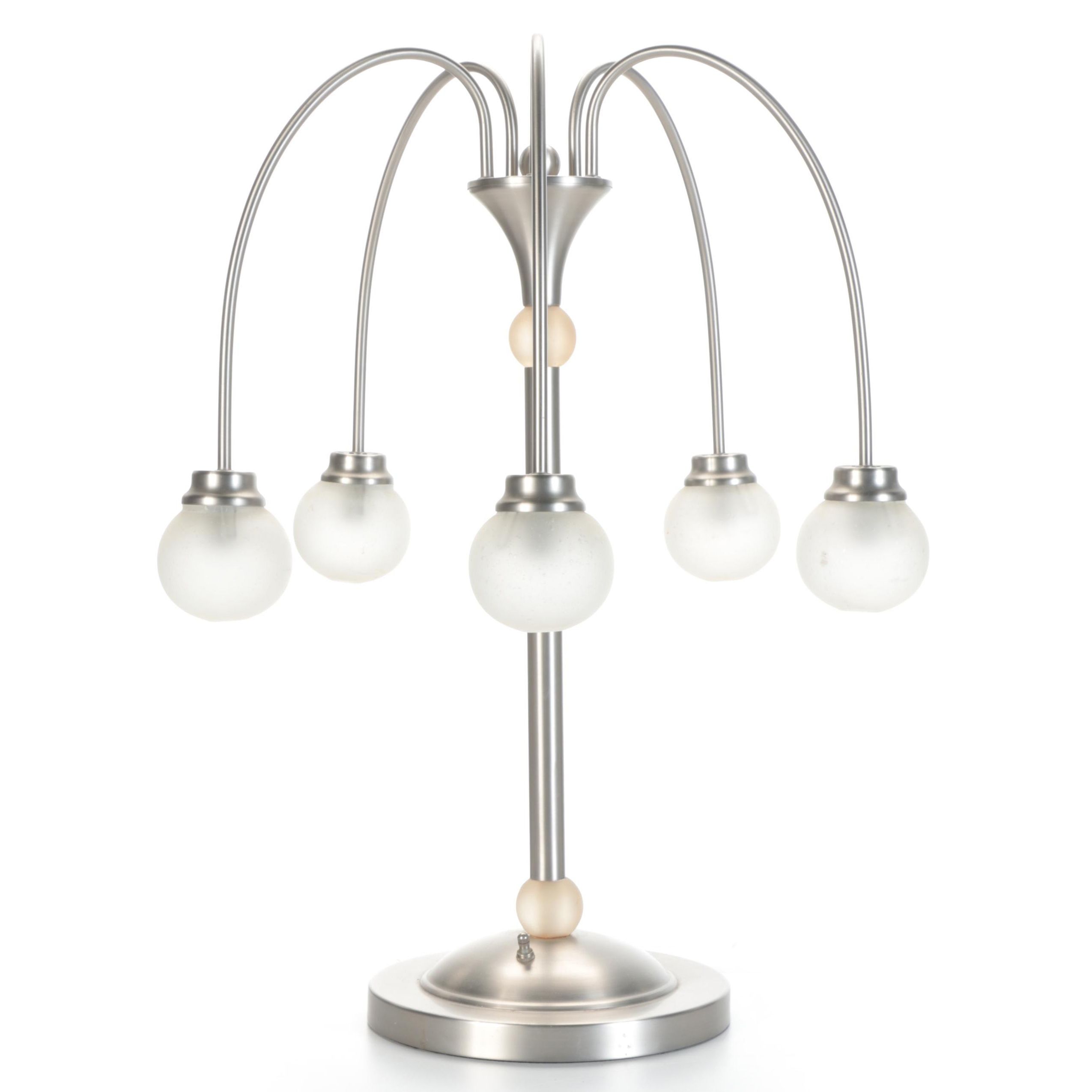 Anthony California Arc Light Tabletop Candelabra Lamp | EBTH