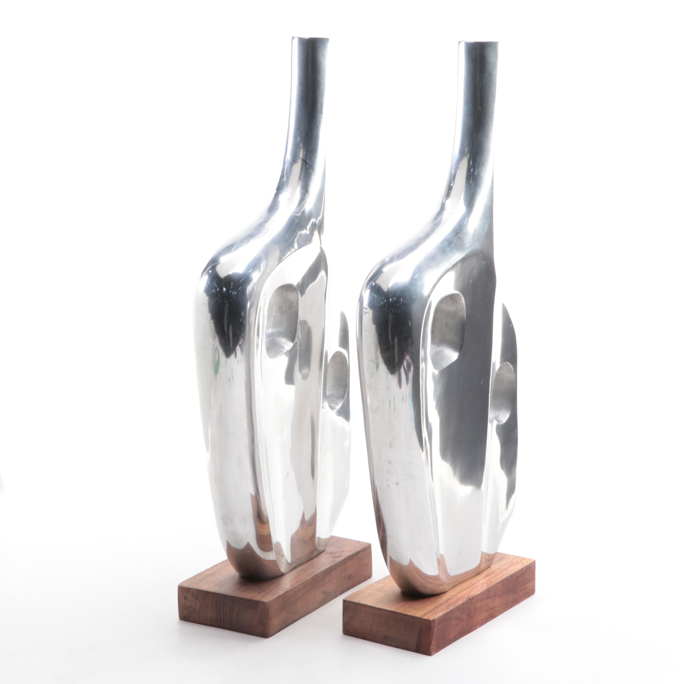 Pair of Gold Leaf Design Group Contemporary "Miro" Sculptures | EBTH