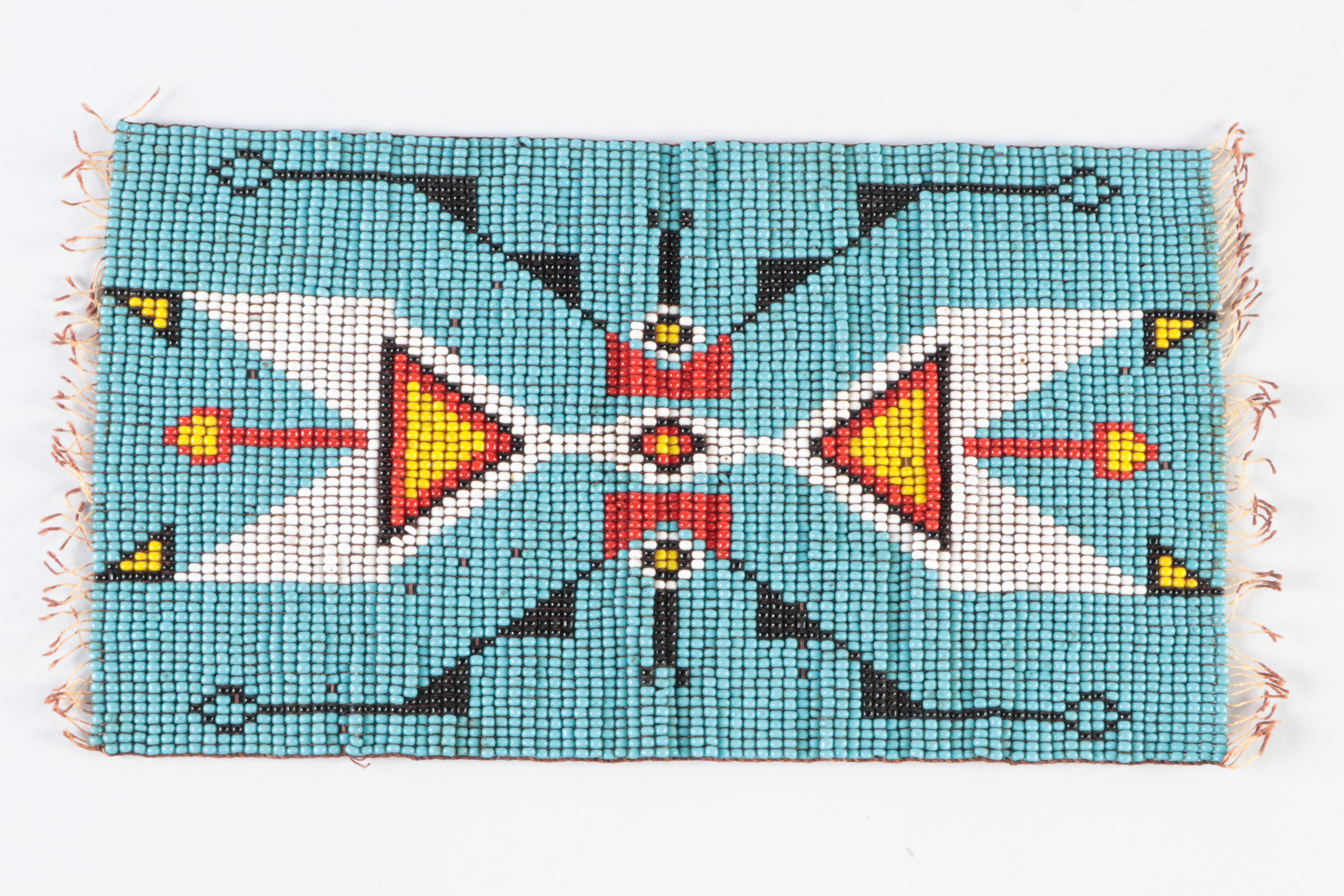 Handmade Native American Style Beaded Belt With Beaded Sampler | EBTH