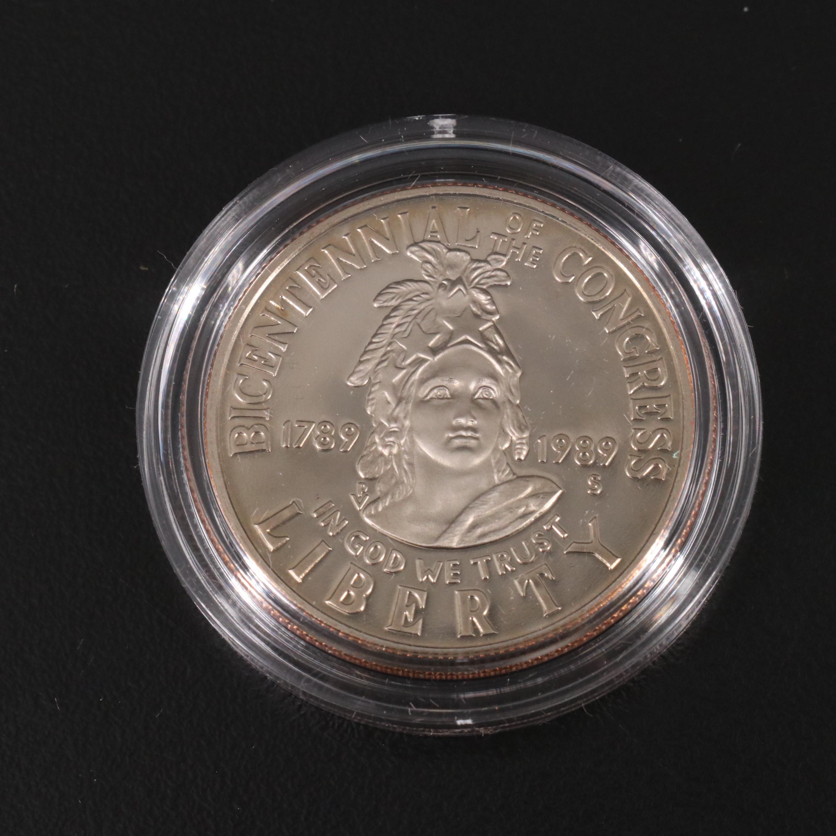 1989 Congressional Three-Coin Commemorative Proof Set | EBTH