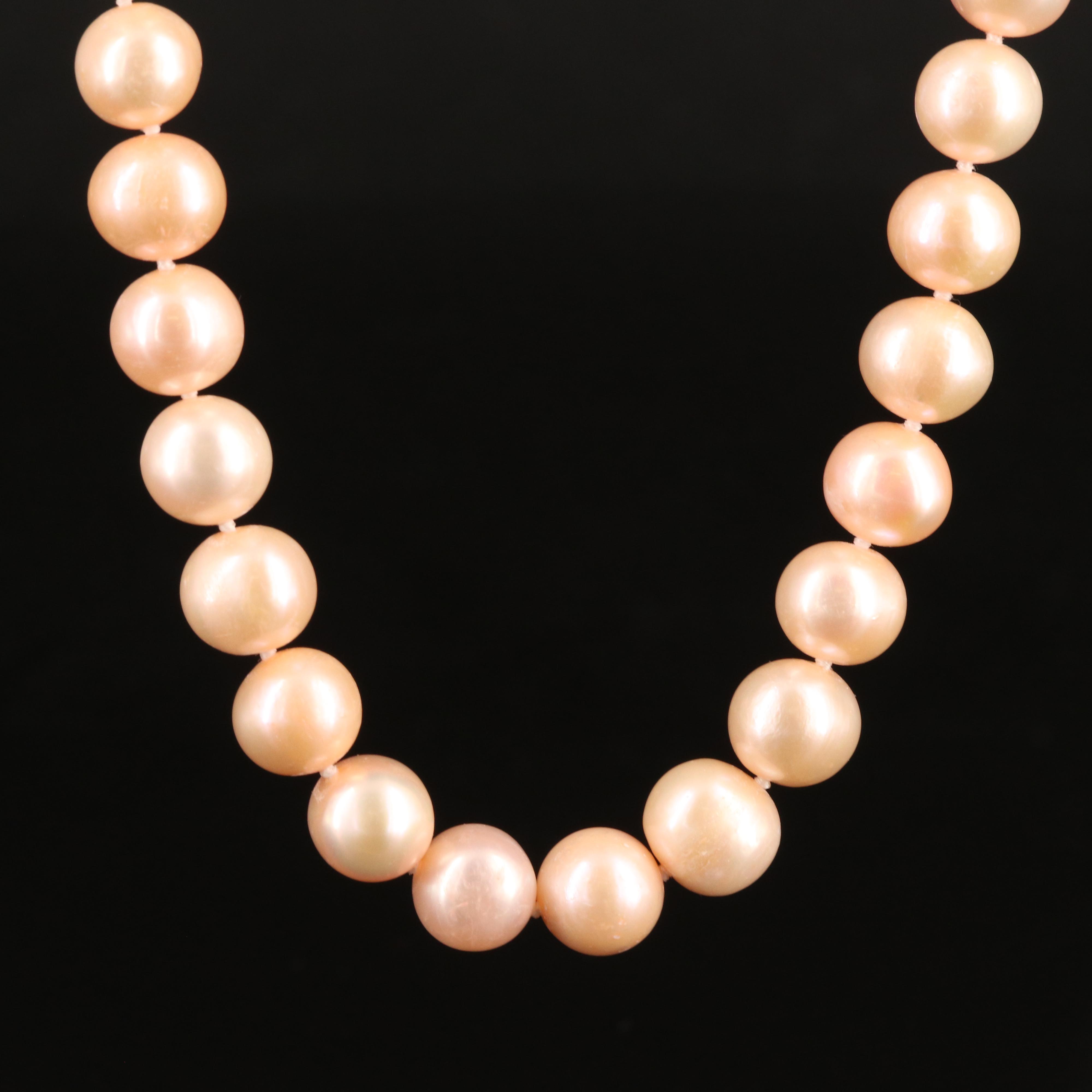 Opera Length Pearl Necklace with 14K Clasp | EBTH