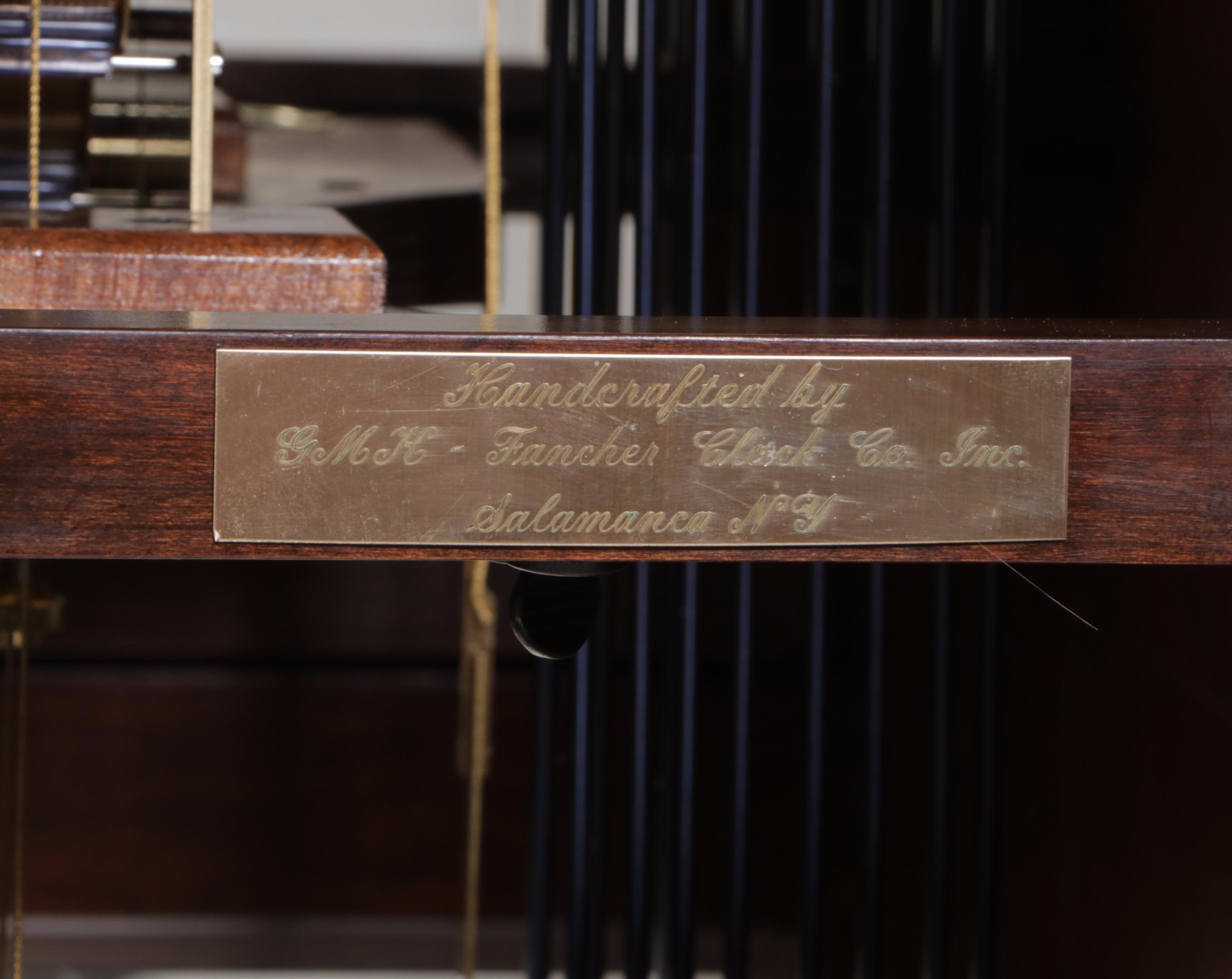 GMK-Fancher Clock Co. Federal Style Cherrywood Grandfather Clock | EBTH