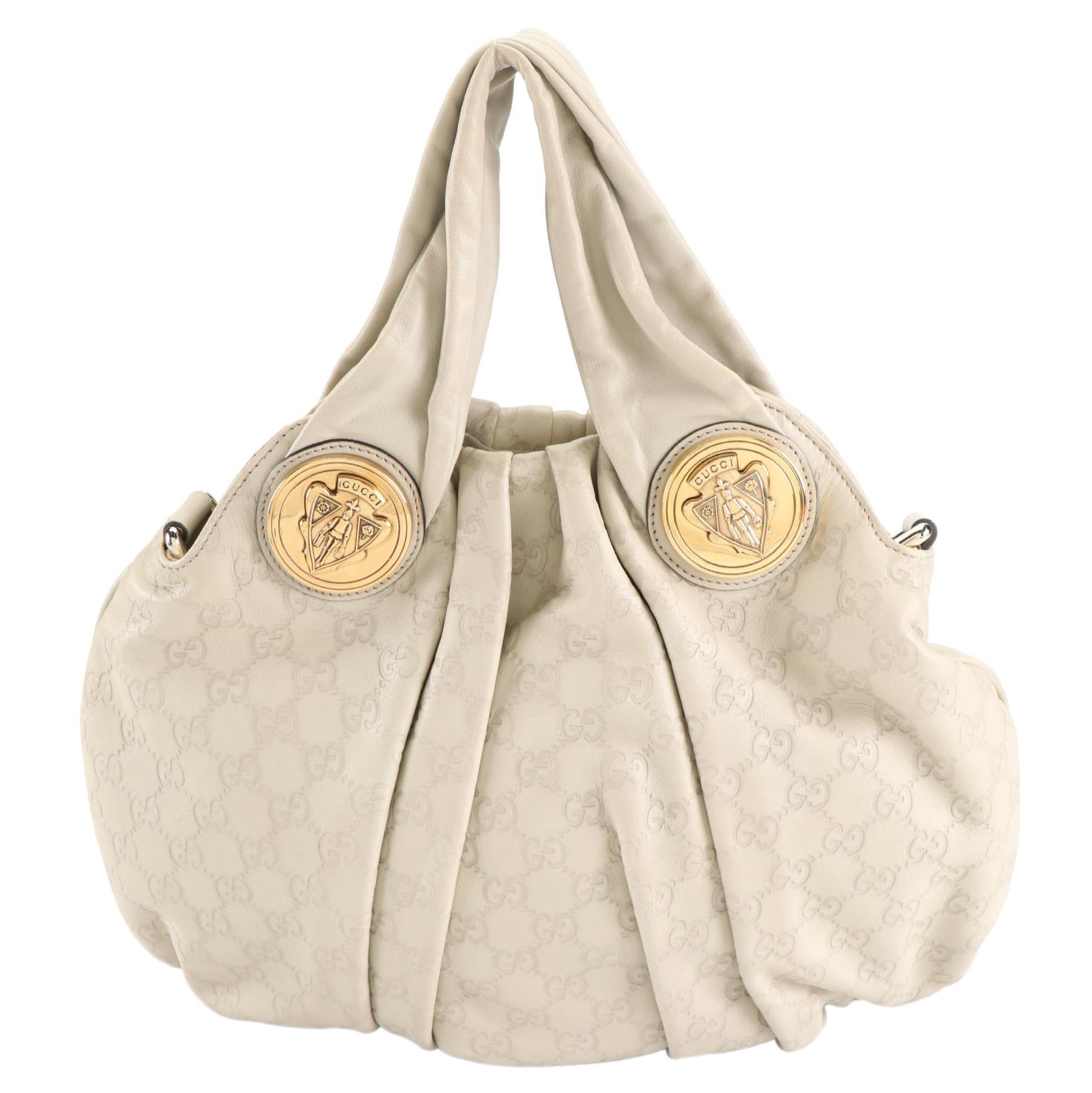 Hunting World Ring Handle Tote Bag in Logo Canvas with Leather Trim | EBTH