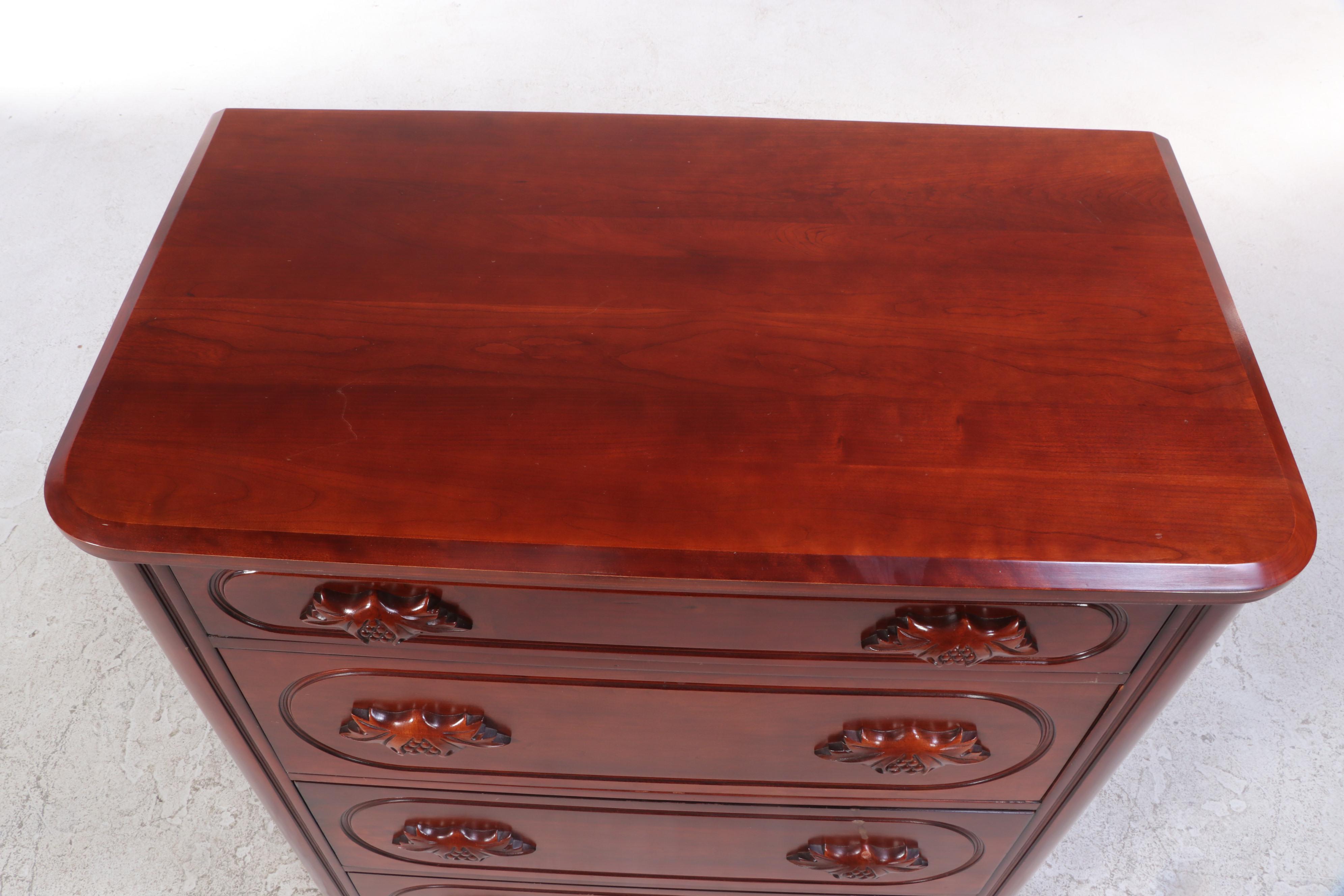 Davis Cabinet Company "Lillian Russell" Cherrywood Four-Drawer Chest | EBTH