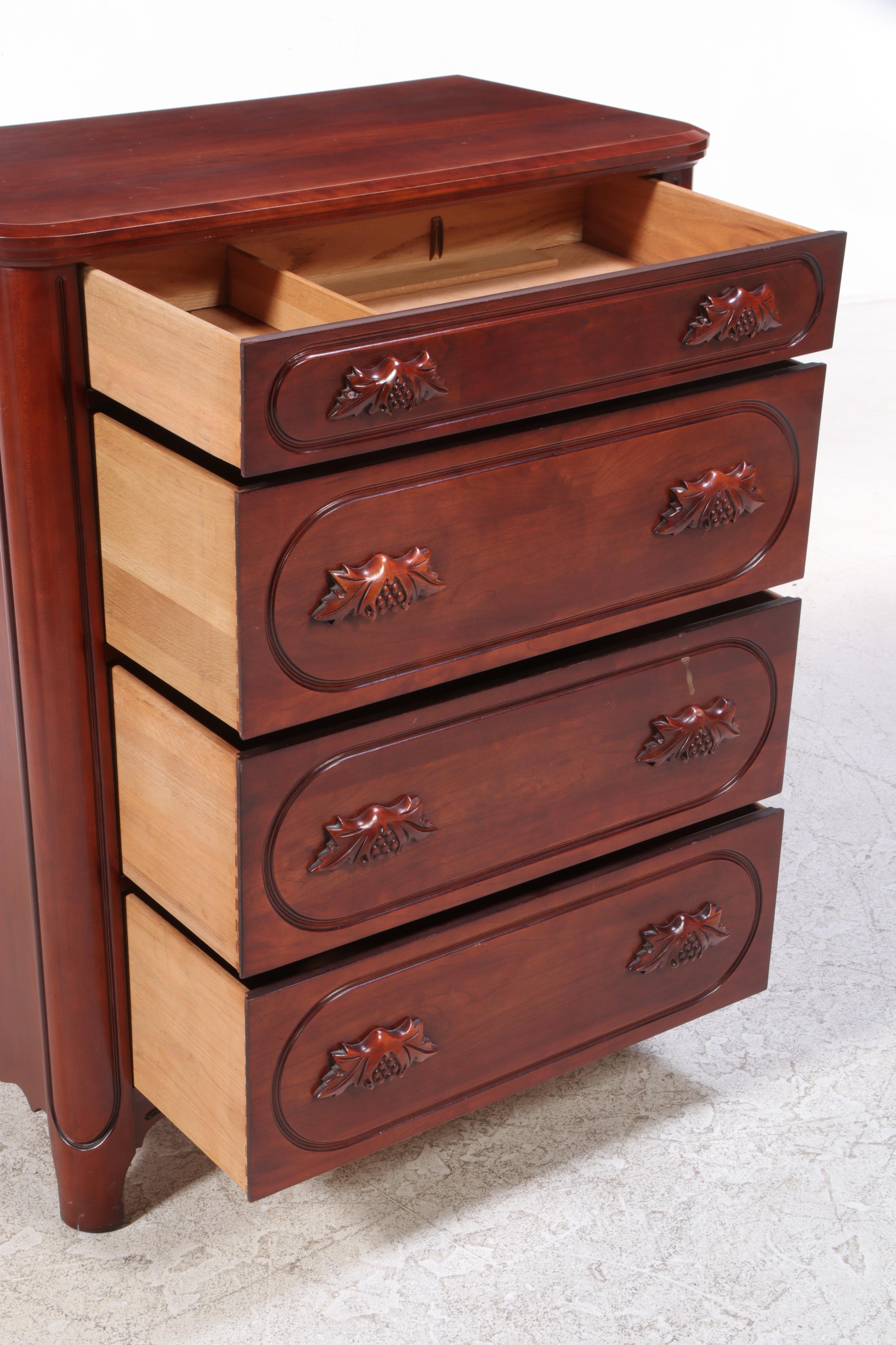 Davis Cabinet Company "Lillian Russell" Cherrywood Four-Drawer Chest | EBTH