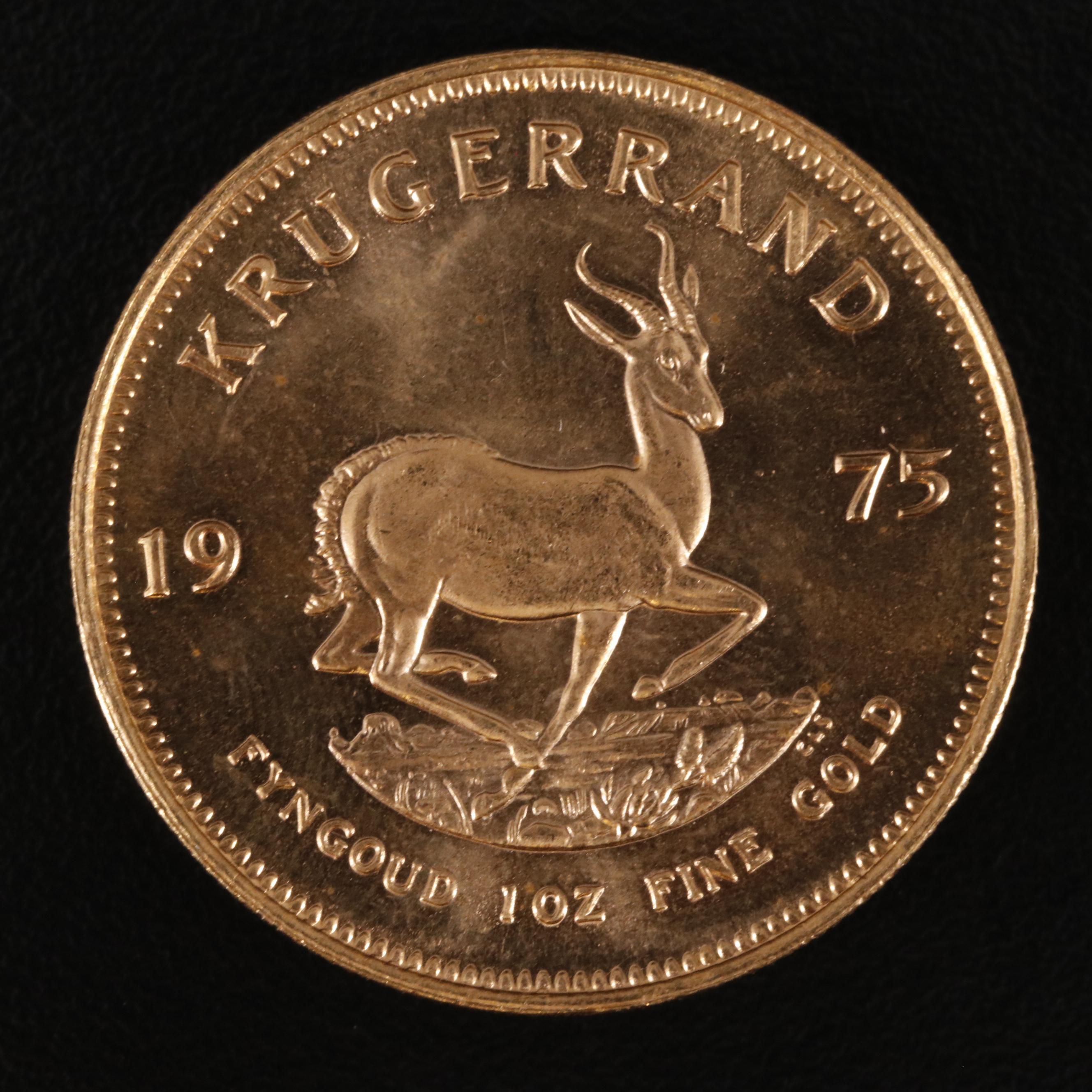 1975 South Africa Krugerrand 1oz. Gold Bullion Coin | EBTH