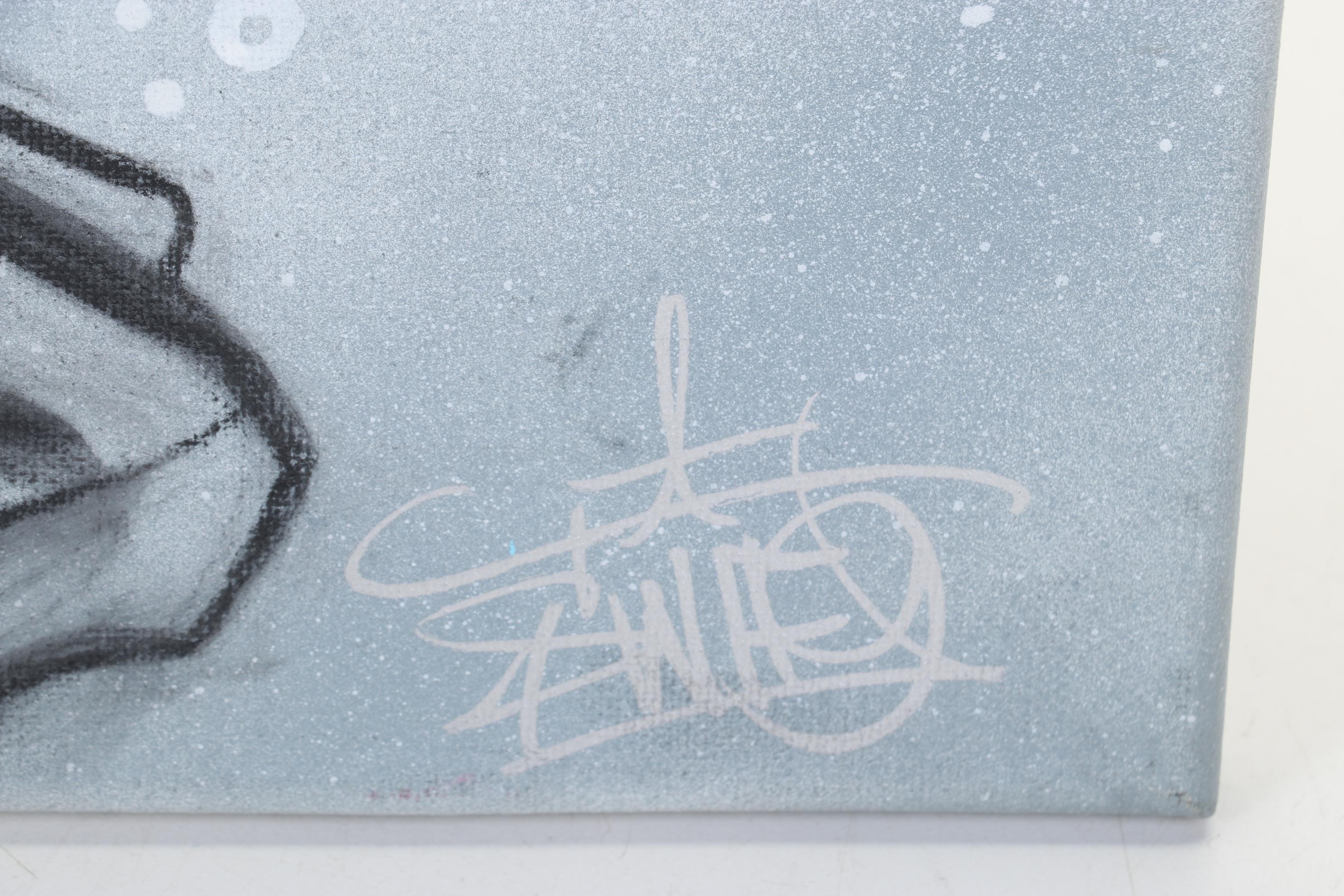 Swift Graffiti Folk Art Mixed Media Painting, 21st Century | EBTH