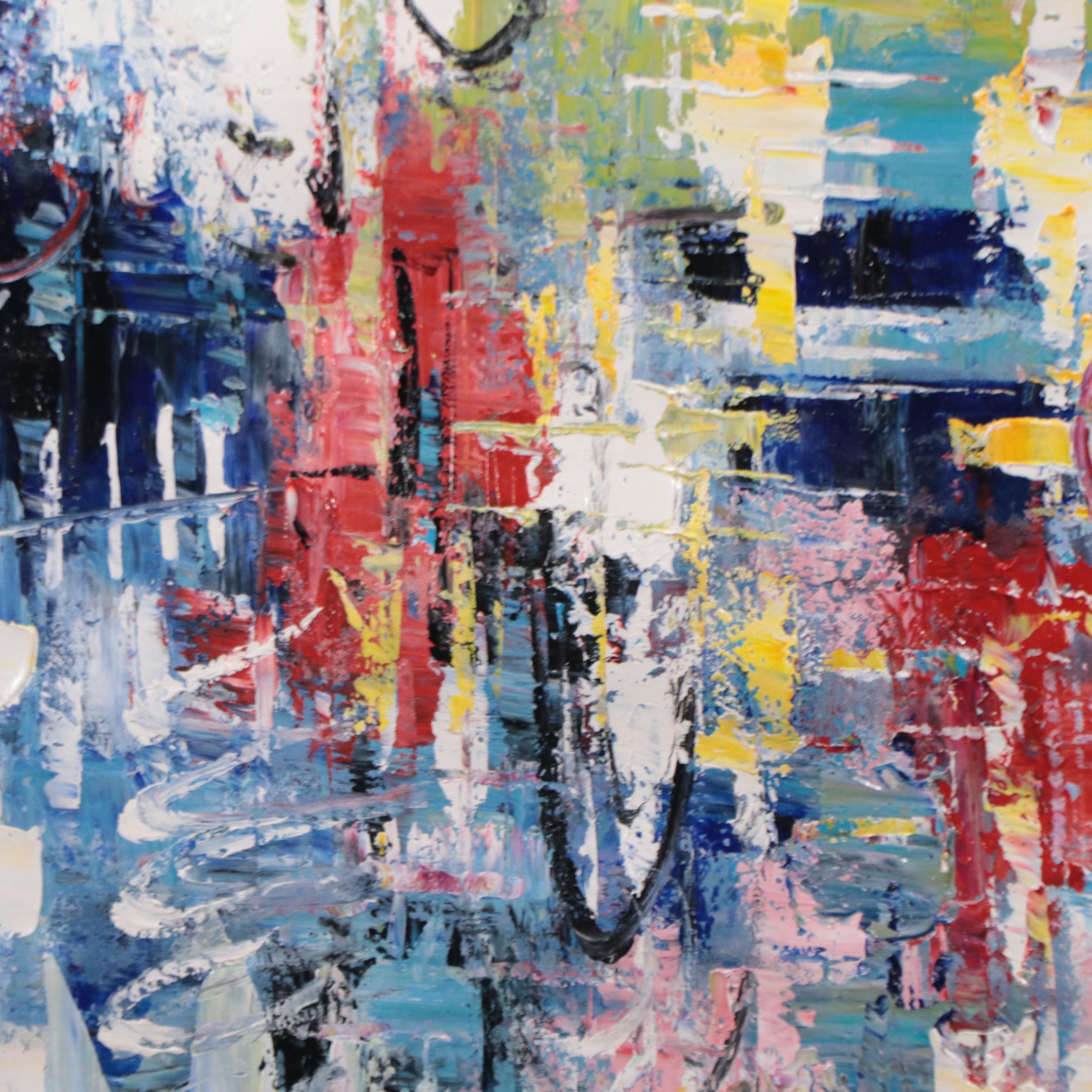 Bing Abstract Oil Painting | EBTH