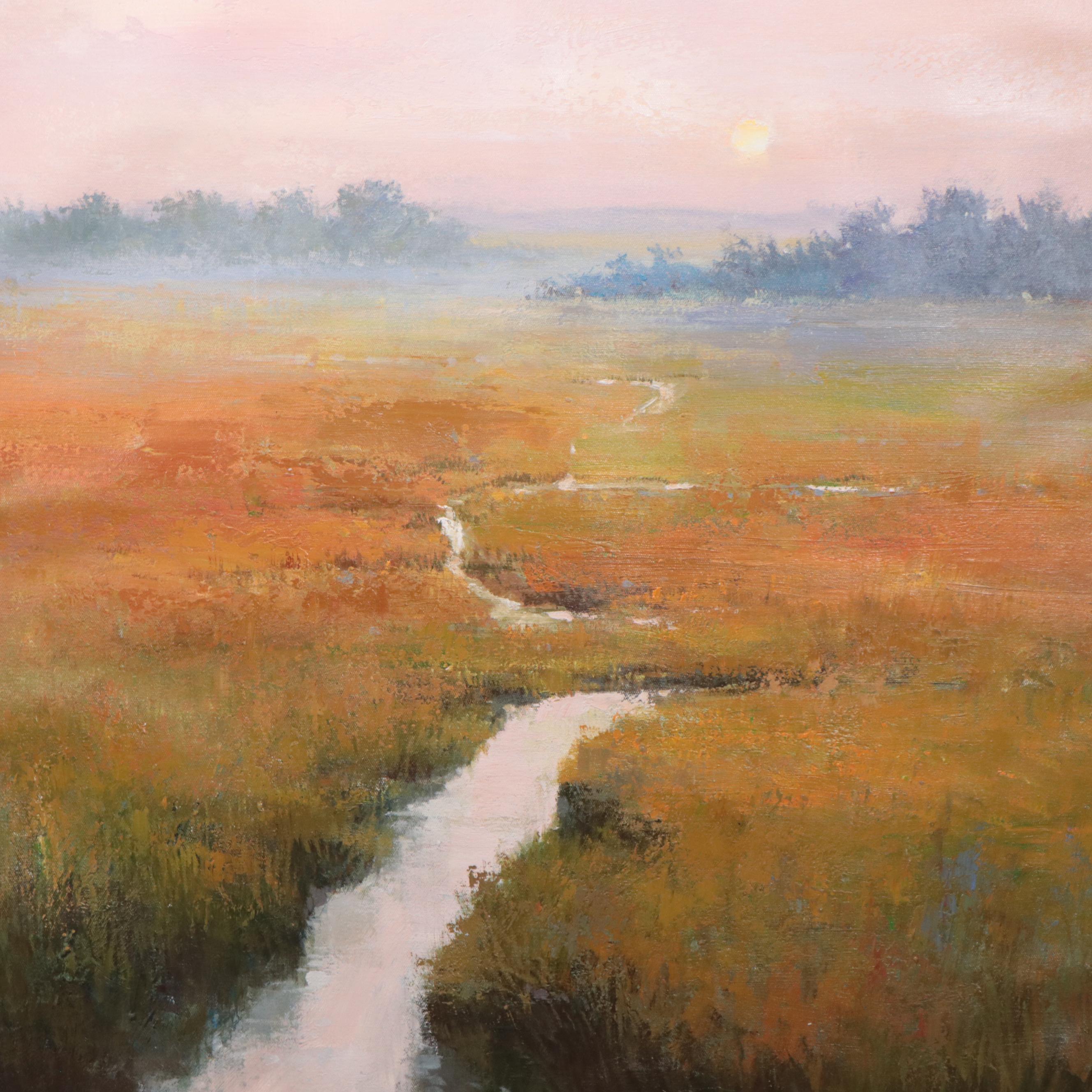 Kingston Marsh Landscape Oil Painting | EBTH