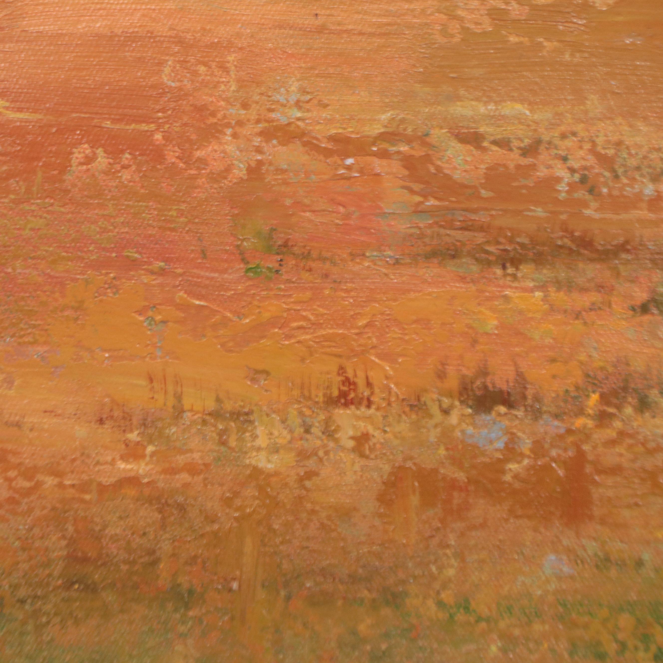 Kingston Marsh Landscape Oil Painting | EBTH