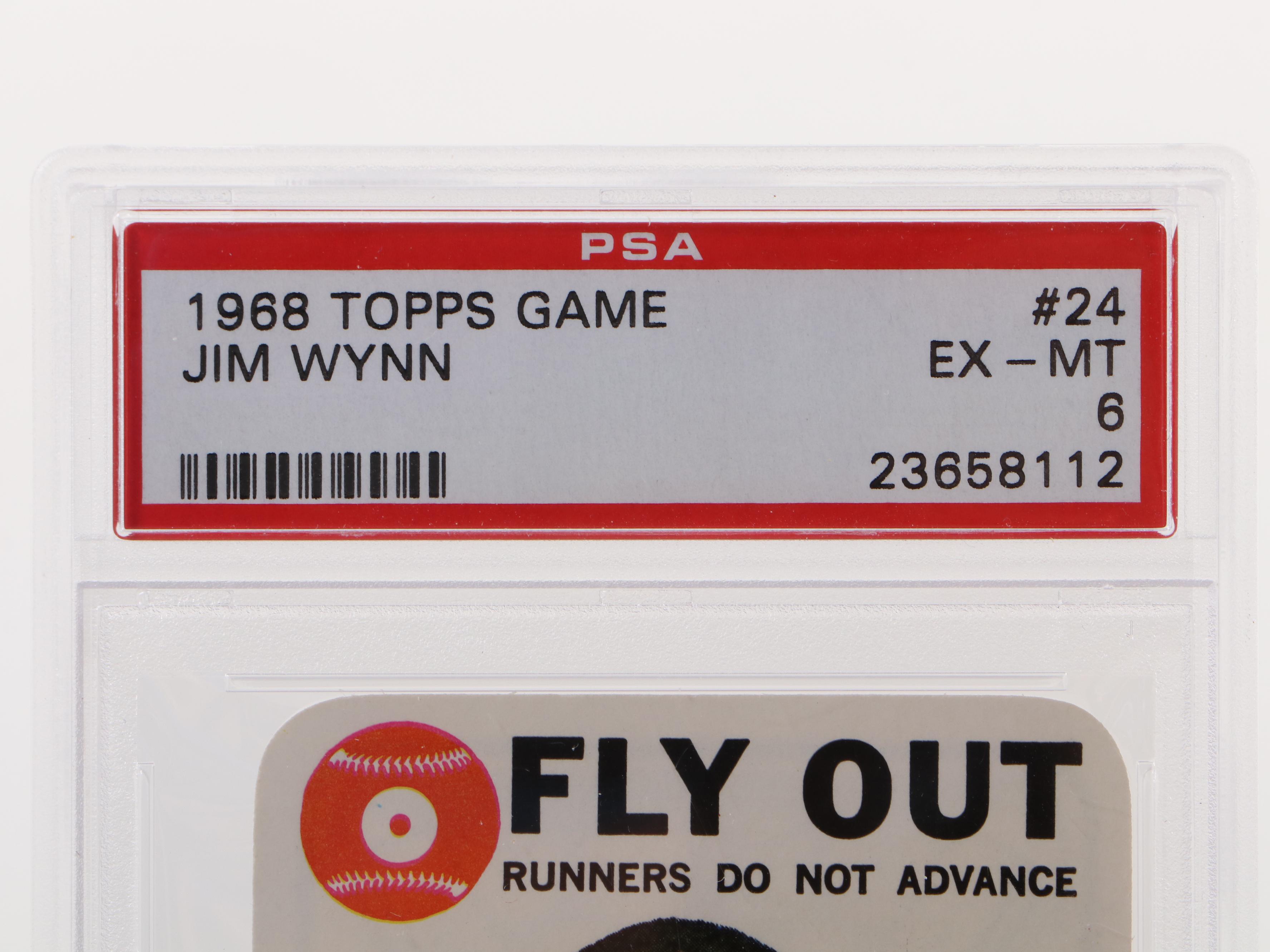 1968 Topps Game Jim Wynn Baseball Card Graded PSA 6 Excellent to Mint ...
