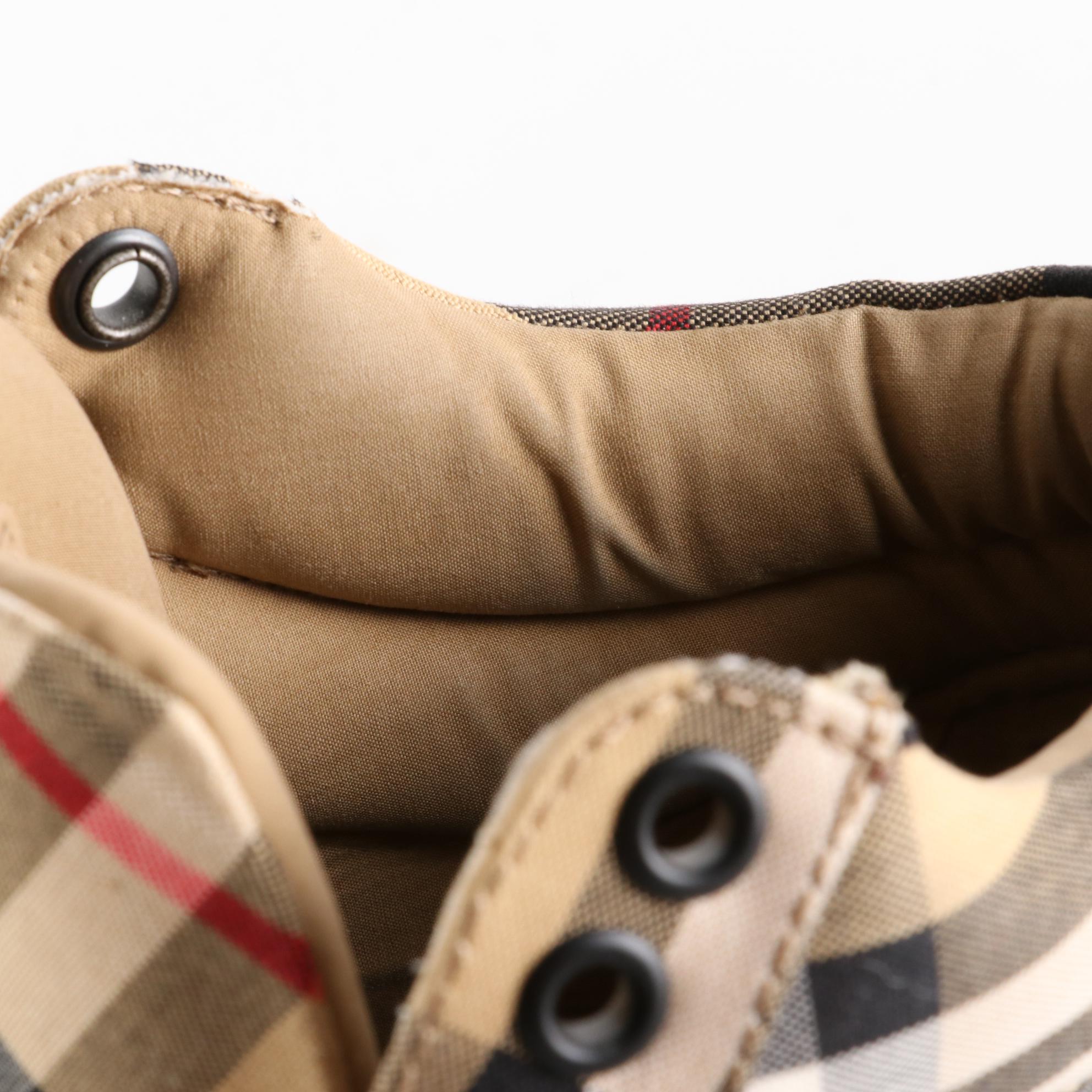 Burberry High Top Sneakers in Nova Check | EBTH