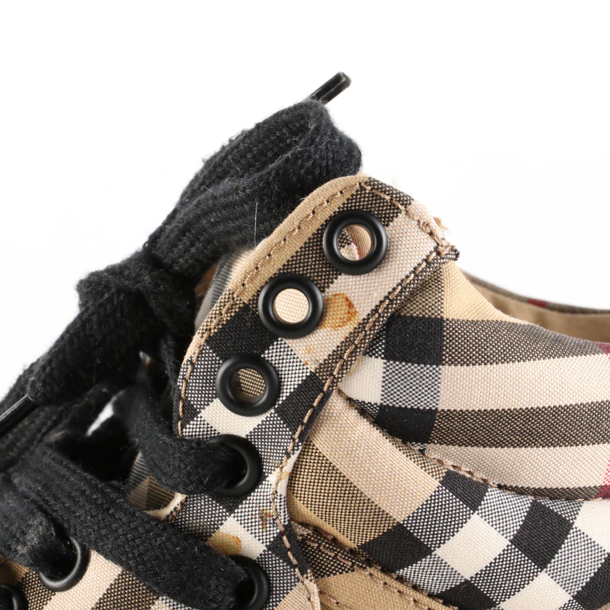 Burberry High Top Sneakers in Nova Check | EBTH