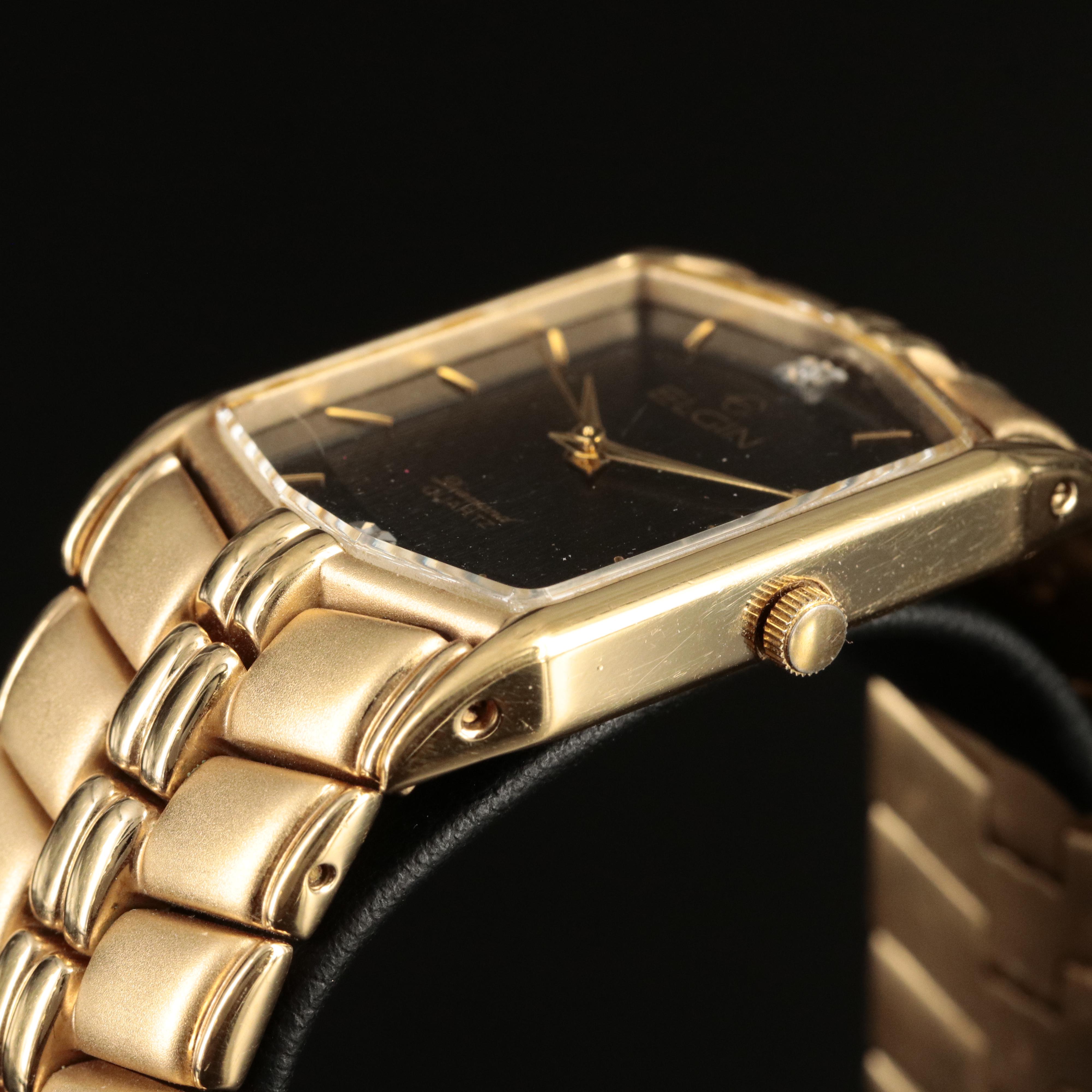 Elgin Wristwatch with Diamond Accent Dial | EBTH