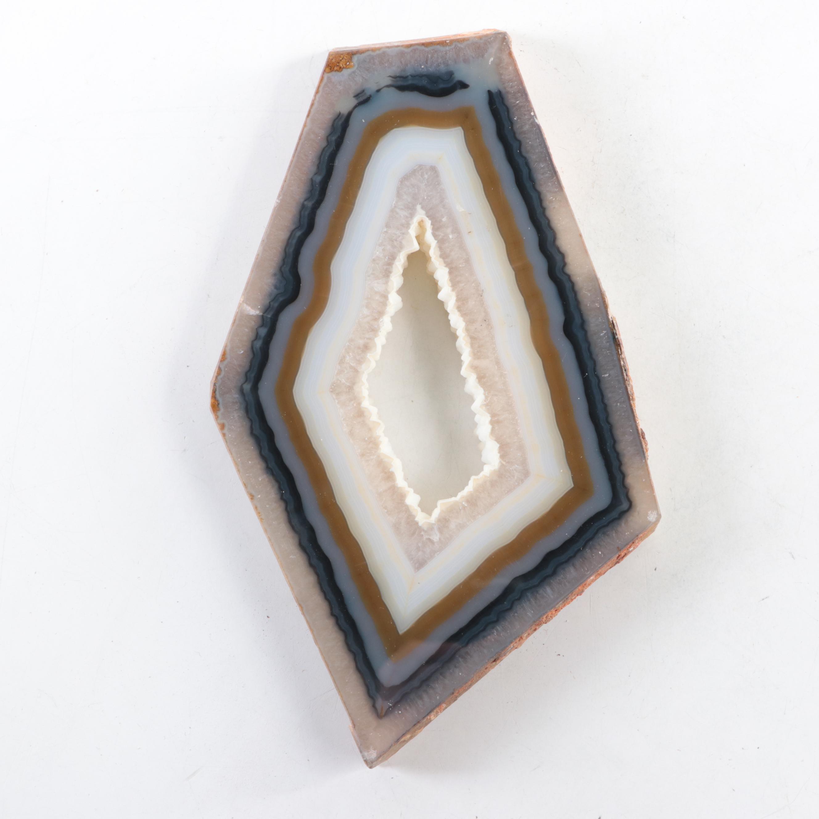 Assembled Sliced Banded Agate Geode Slabs | EBTH