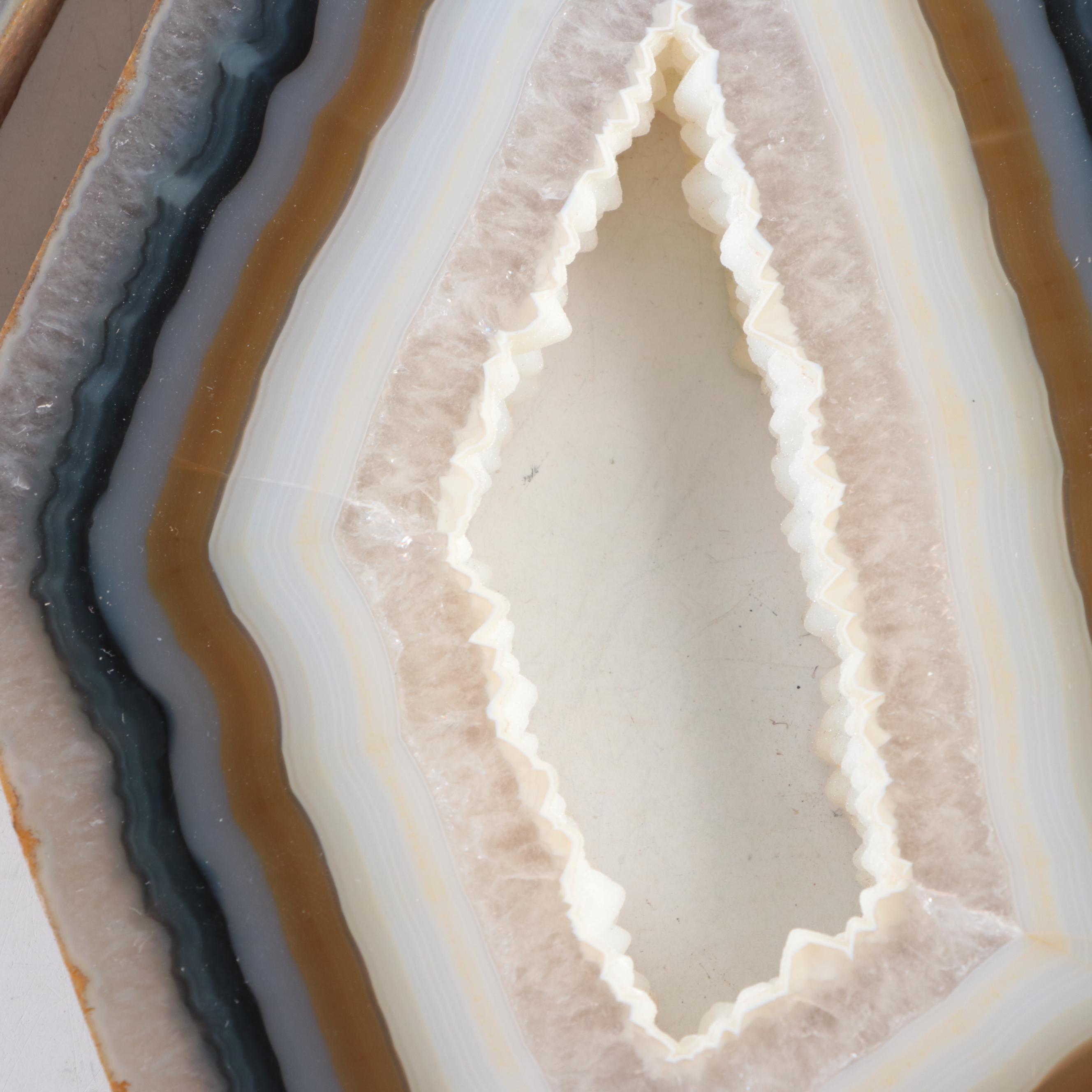 Assembled Sliced Banded Agate Geode Slabs | EBTH