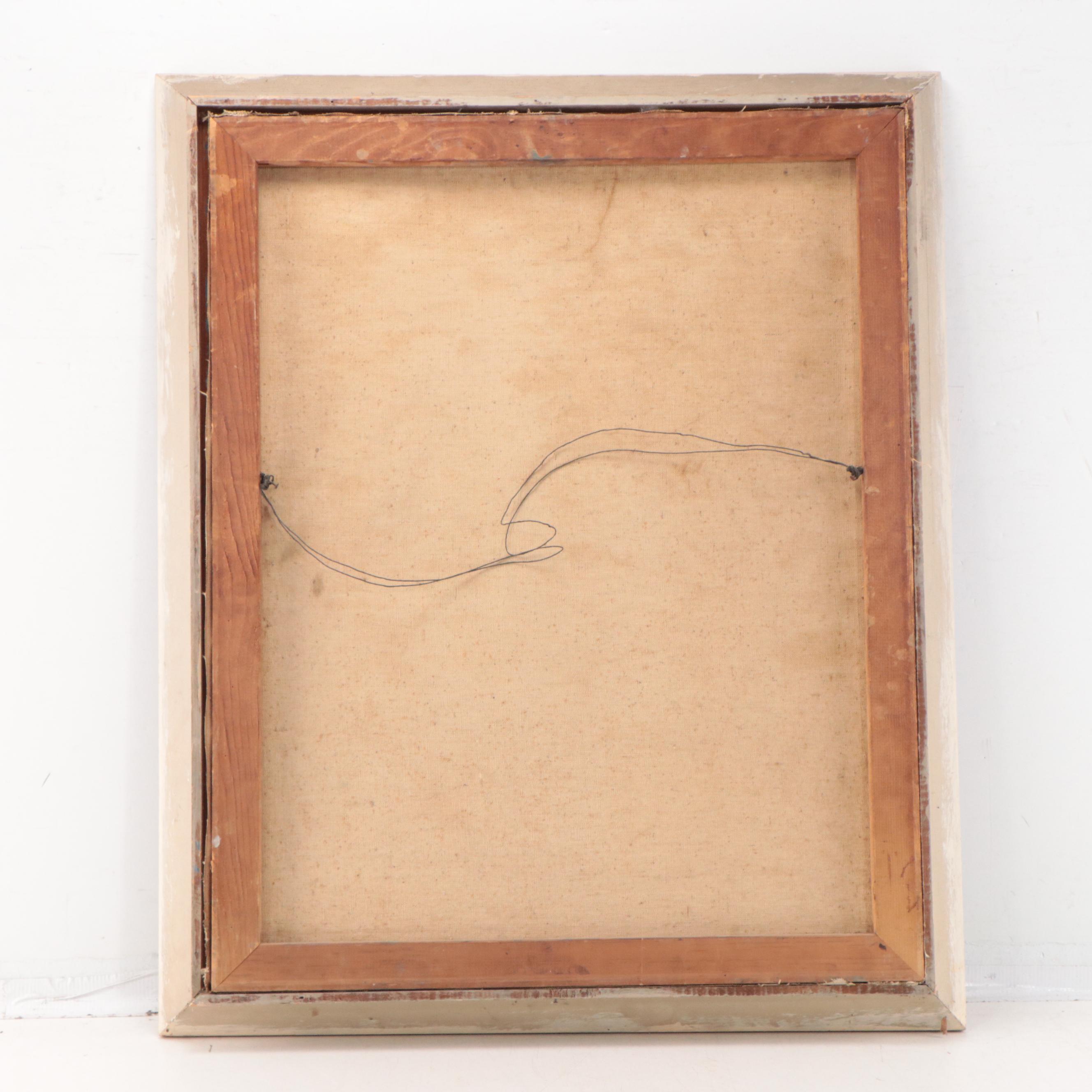 Dan Burne Jones Residential Landscape at Sunset Oil Painting, Mid-20th ...