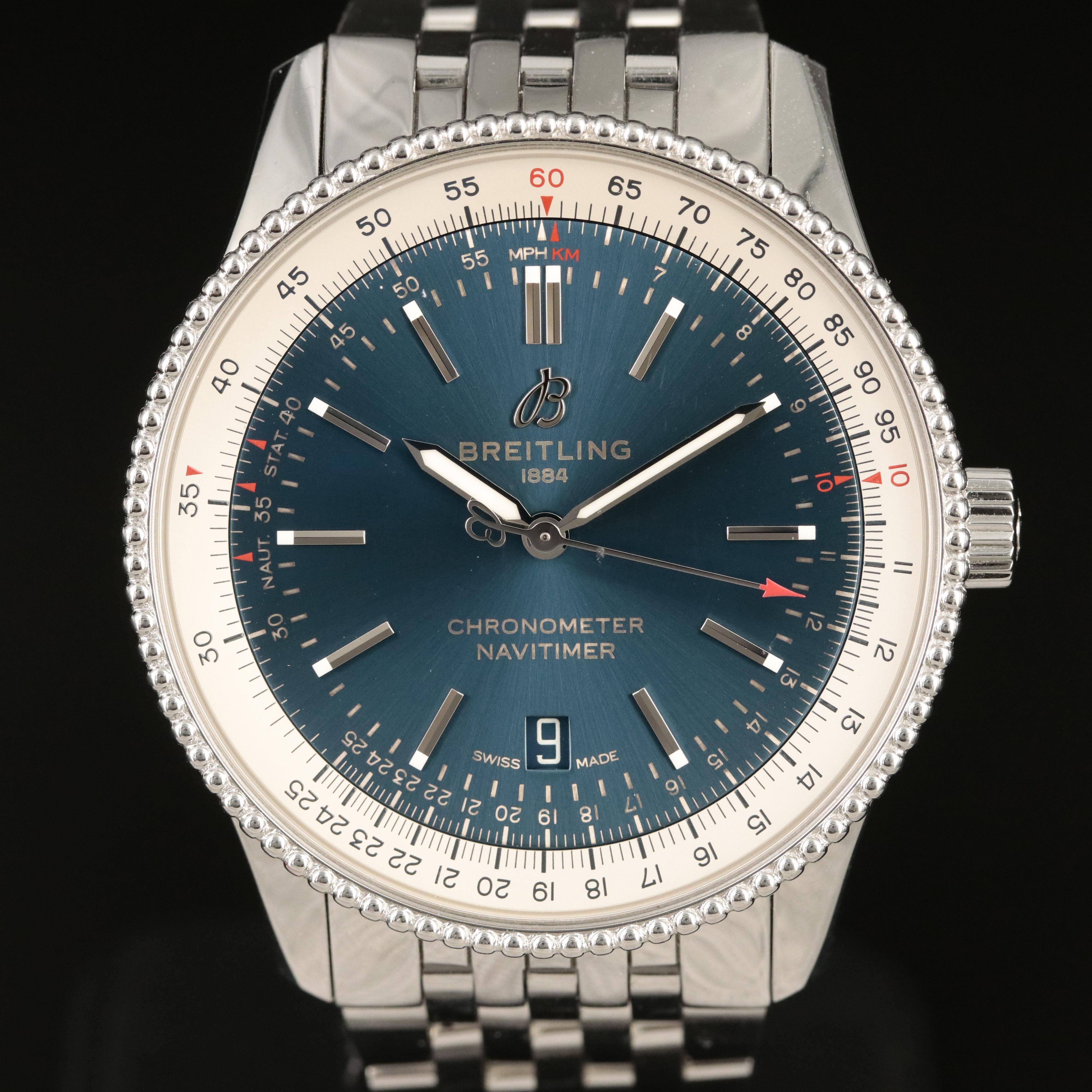 Breitling Navitimer 41 Blue Dial Wristwatch | EBTH