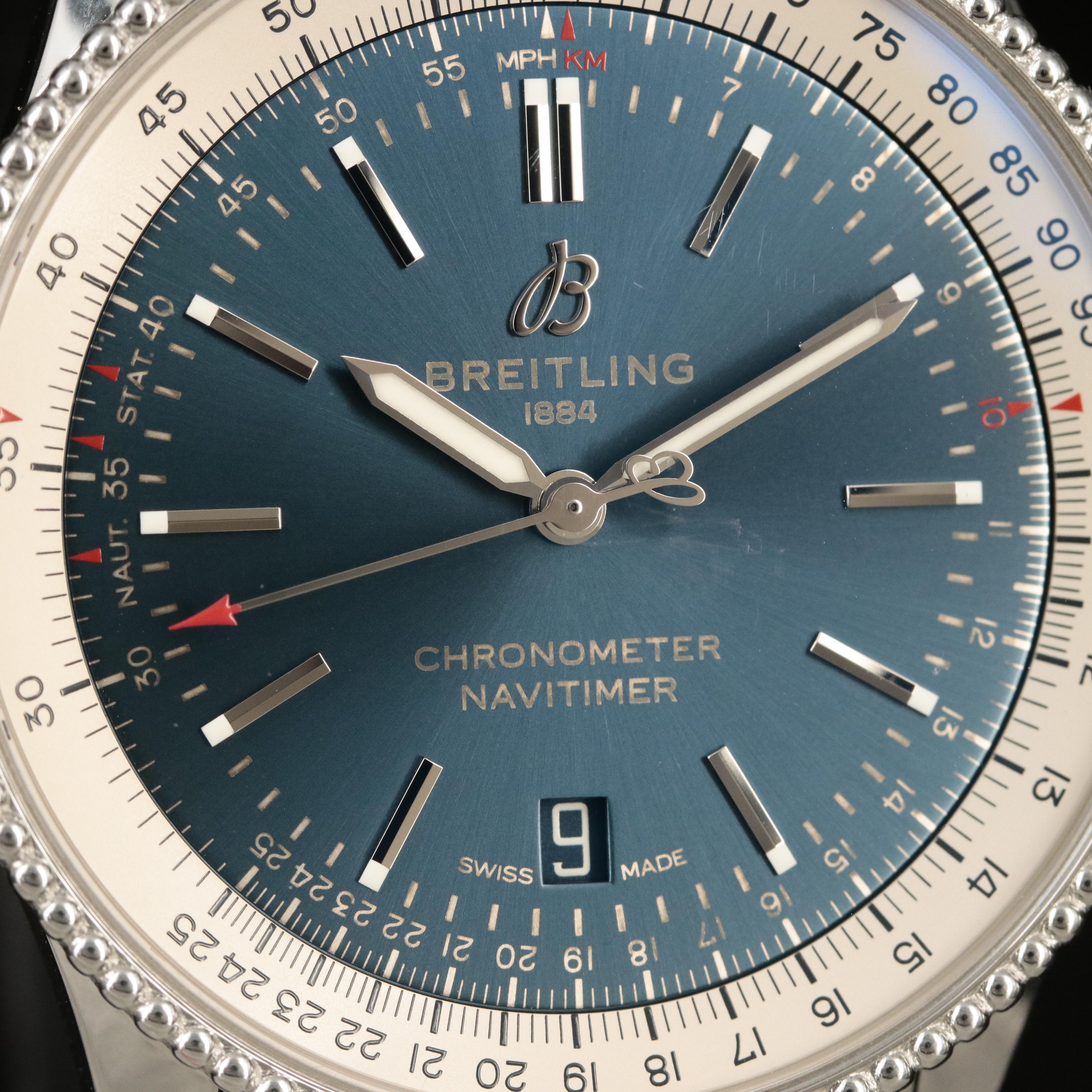 Breitling Navitimer 41 Blue Dial Wristwatch | EBTH