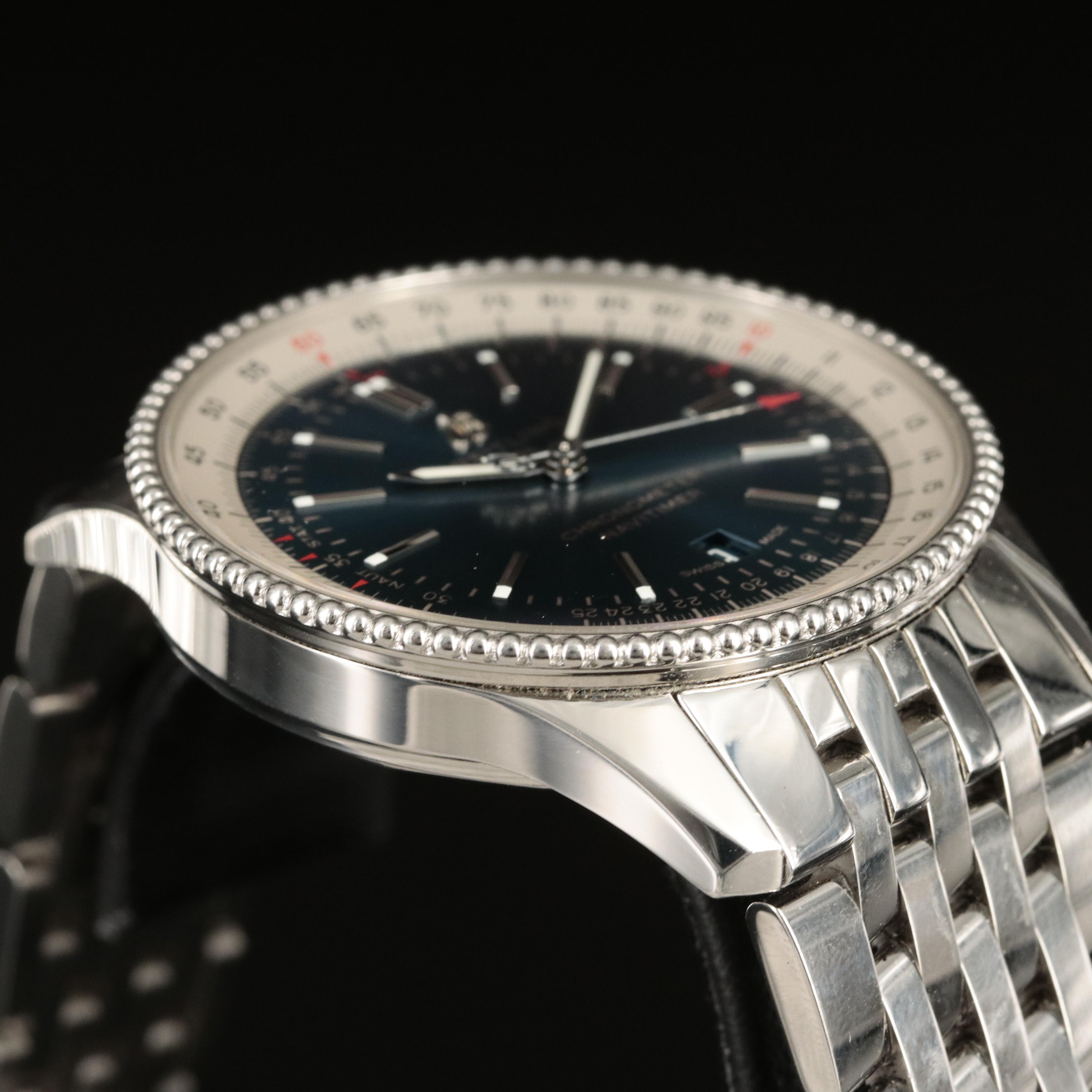 Breitling Navitimer 41 Blue Dial Wristwatch | EBTH