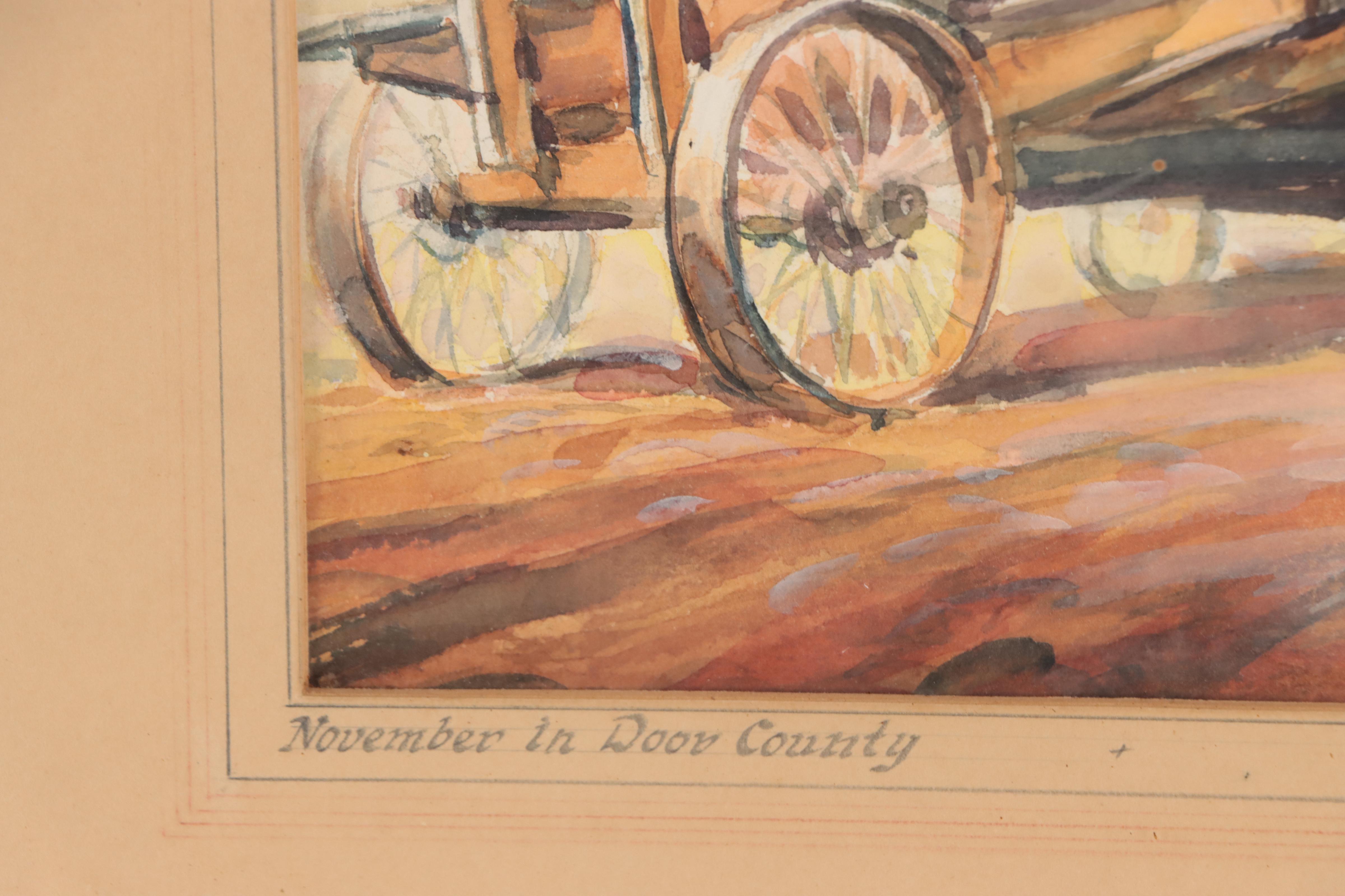 Dan Burne Jones Watercolor Painting "November in Door County," 1947 | EBTH