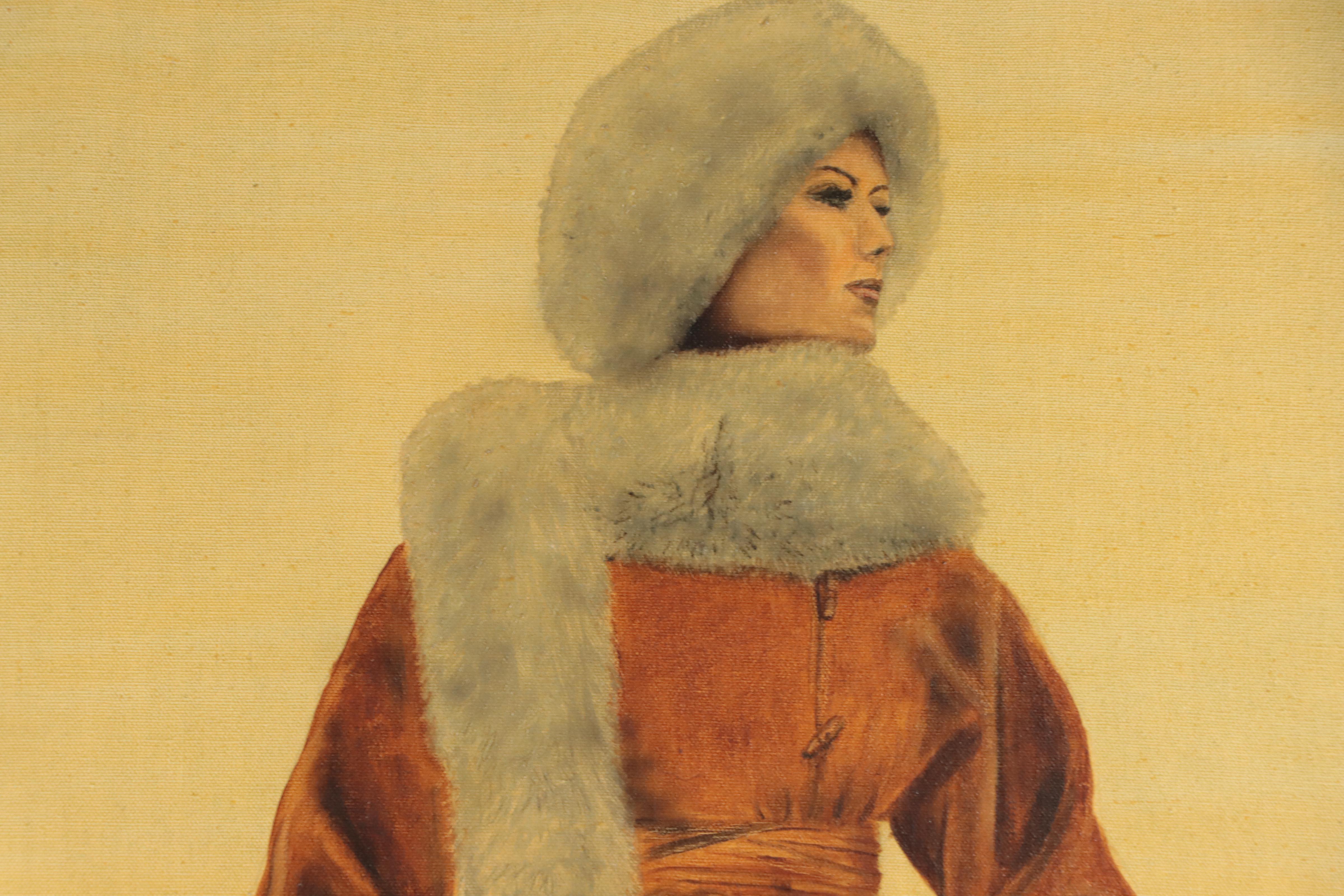 Tom Cameron Oil Painting "I Will Not Wear A Goose Down Jacket," 1981 | EBTH