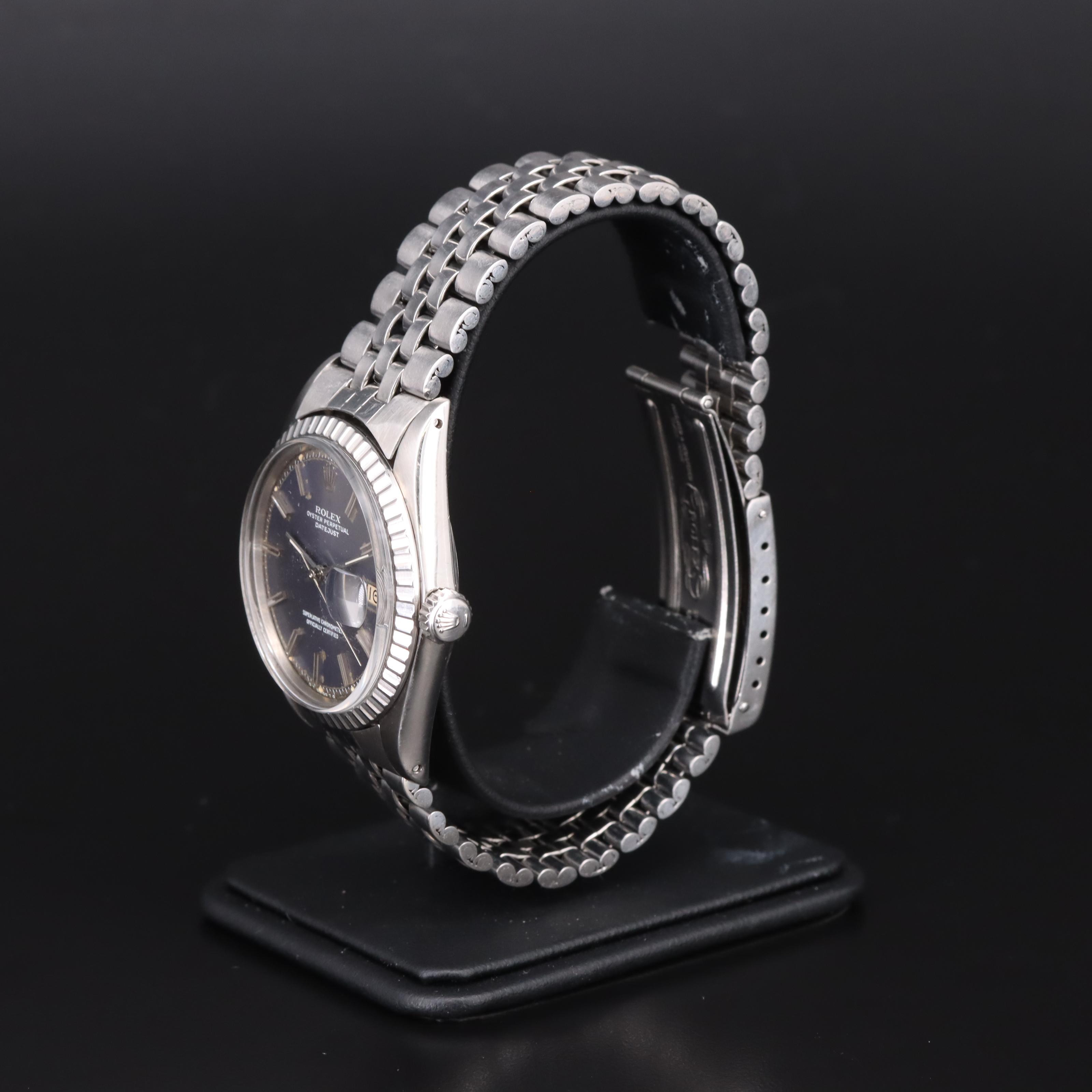 1973 Rolex Oyster Perpetual Datejust "Pie Pan" Sigma Dial Wristwatch | EBTH