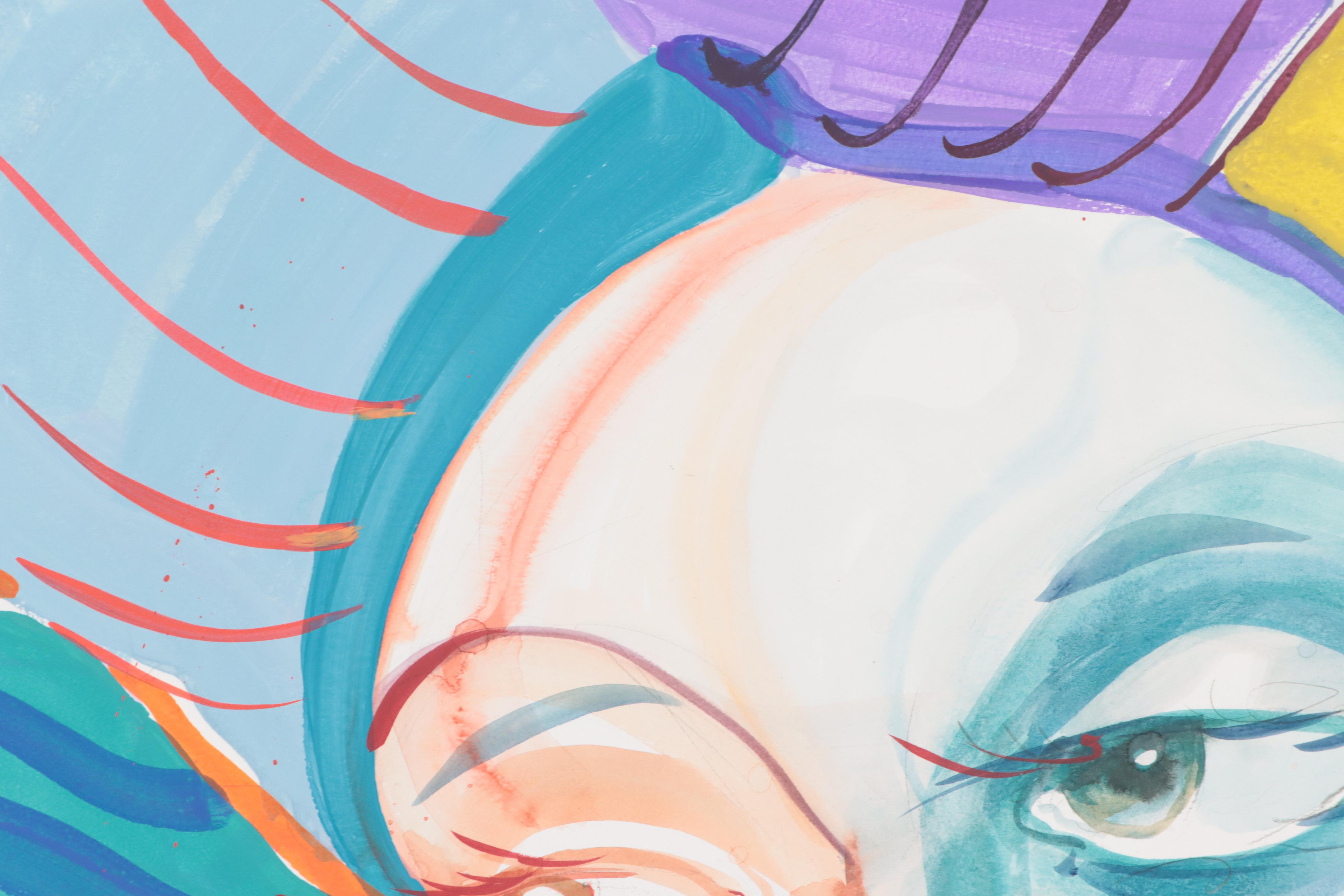 Dan Sabau Watercolor Painting "Portrayal of Dietrich," 2023 | EBTH