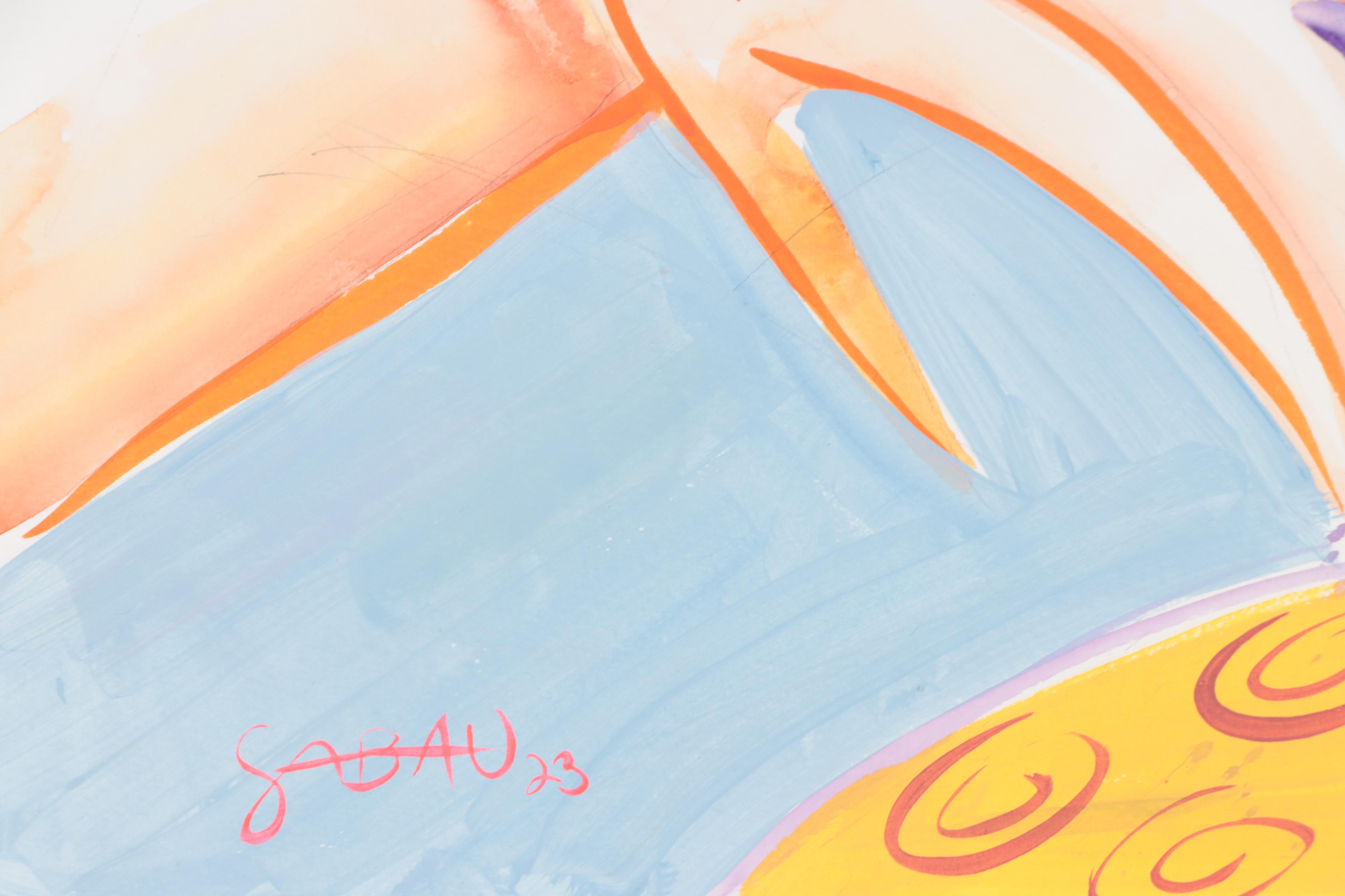 Dan Sabau Watercolor Painting "Portrayal of Dietrich," 2023 | EBTH