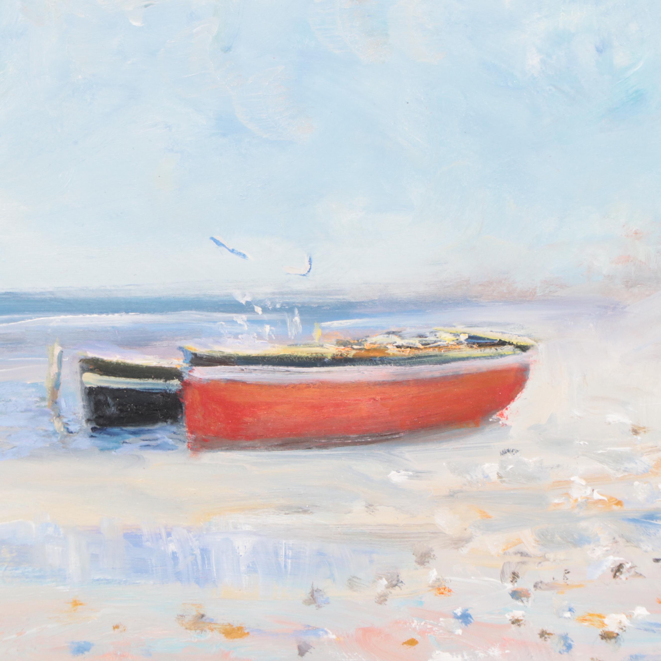Nino Pippa Oil Painting "Southeast Florida - Beach Scene After the ...