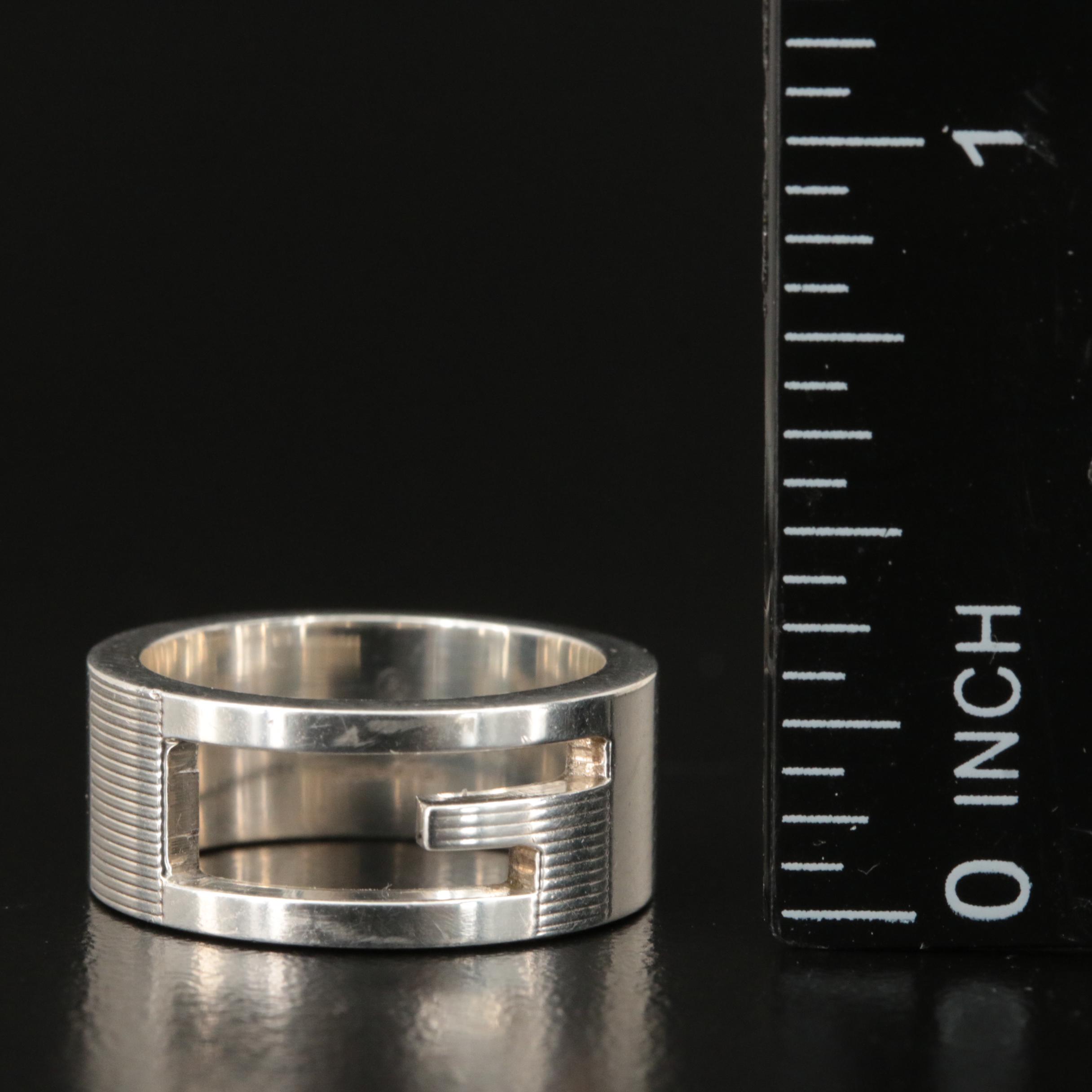 Gucci Sterling G Logo Wide Band | EBTH