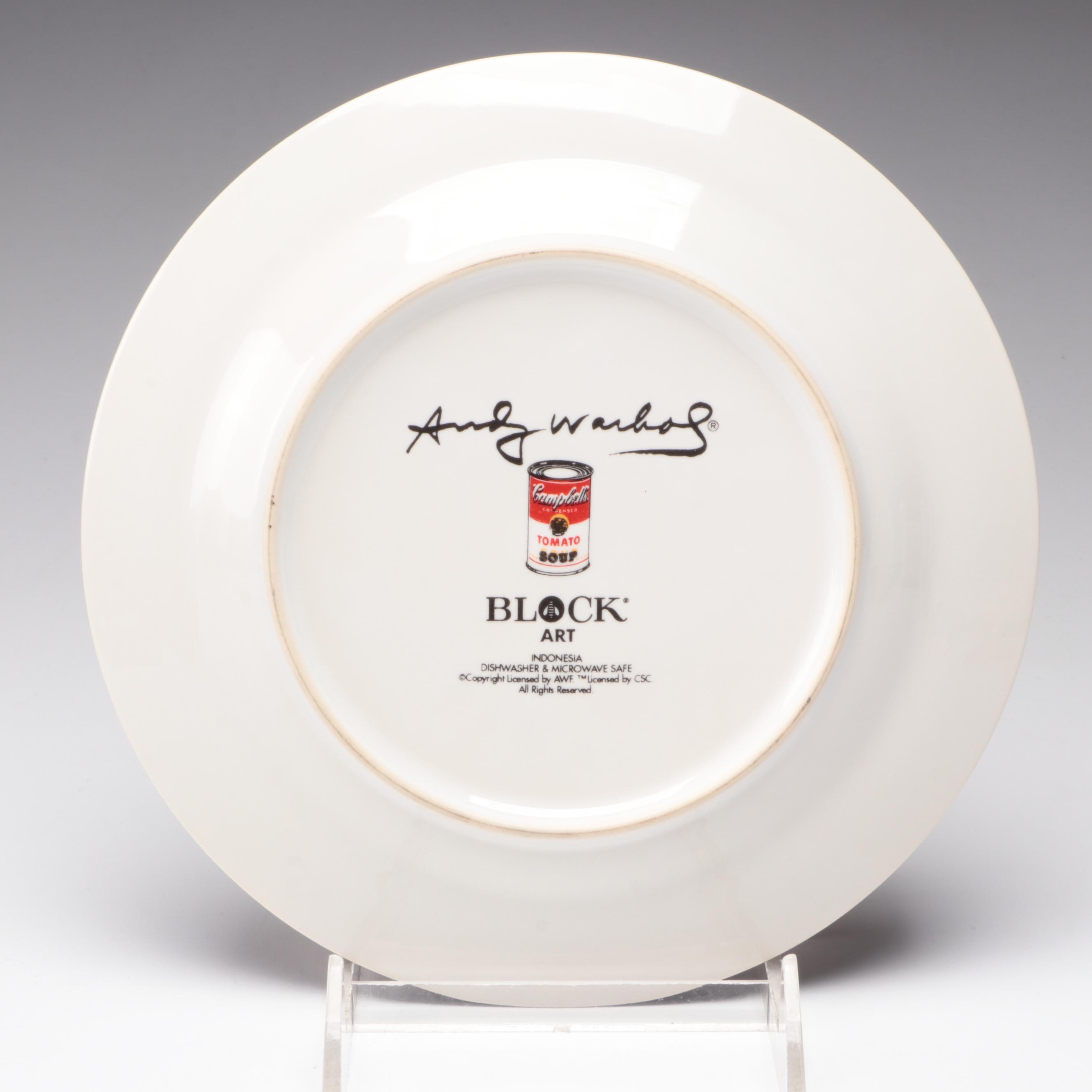 McCoy Pottery Tulip Bulb Planter, Block Andy Warhol Plate and ...