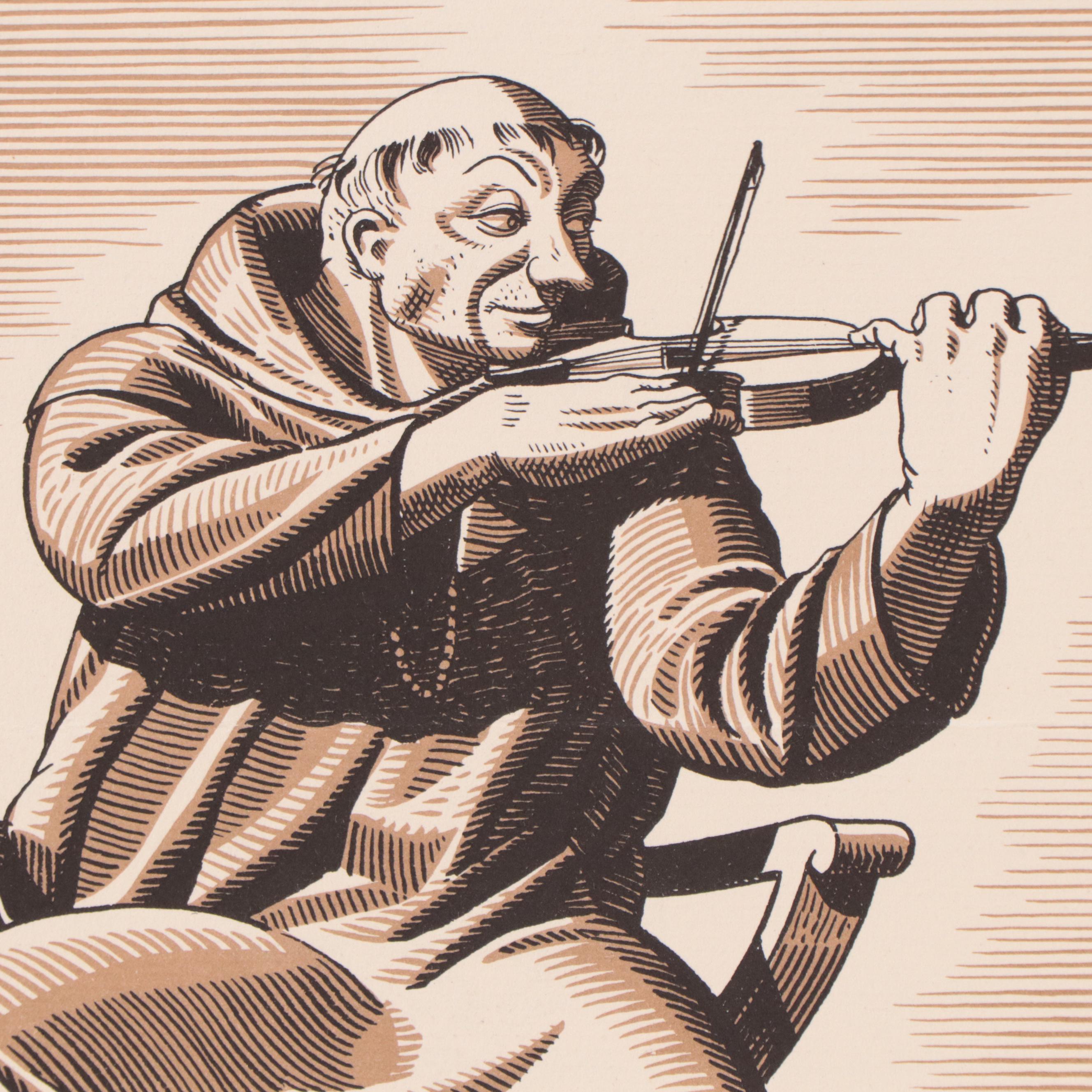 Rockwell Kent Woodcut Illustration From "The Canterbury Tales," 1930 | EBTH