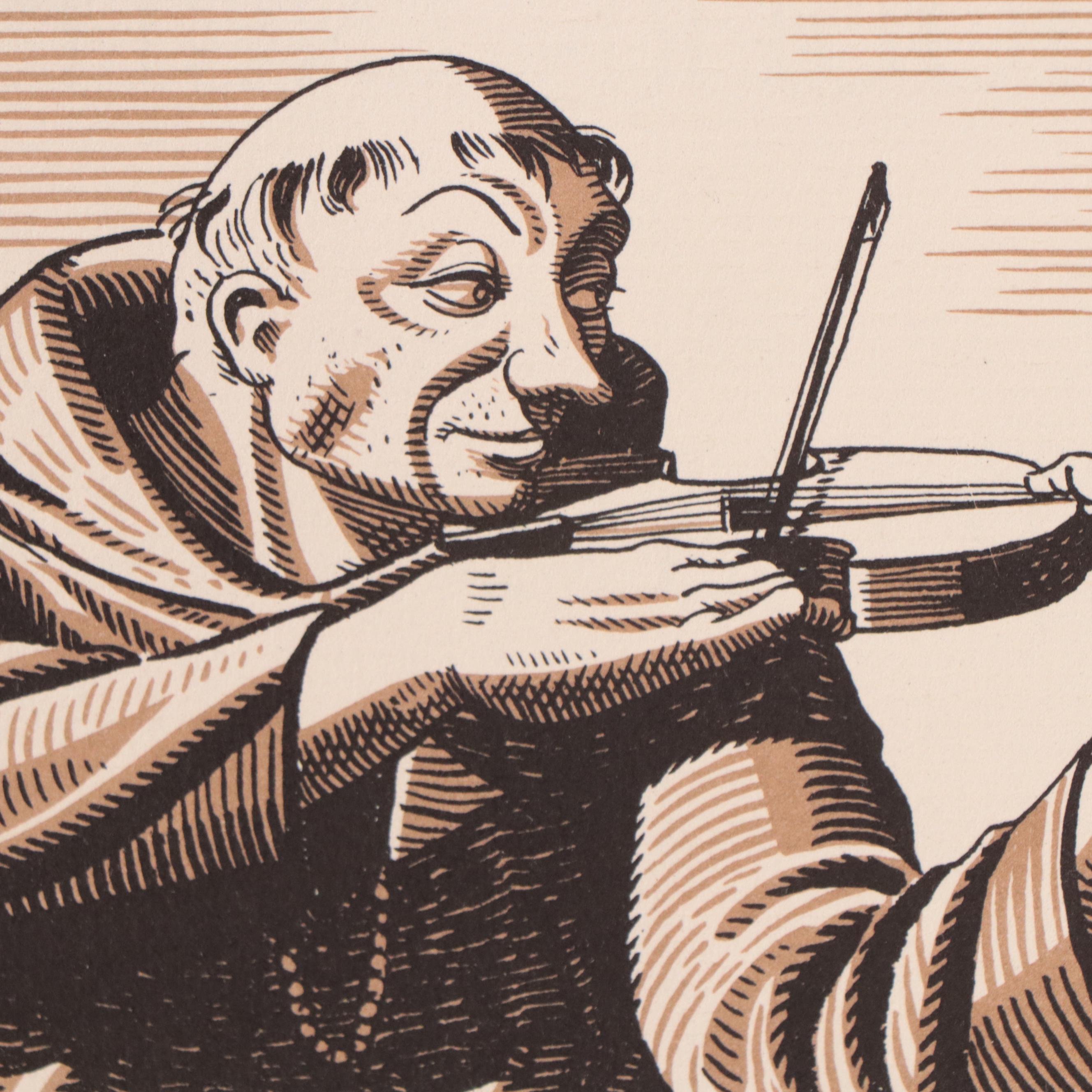 Rockwell Kent Woodcut Illustration From "The Canterbury Tales," 1930 | EBTH