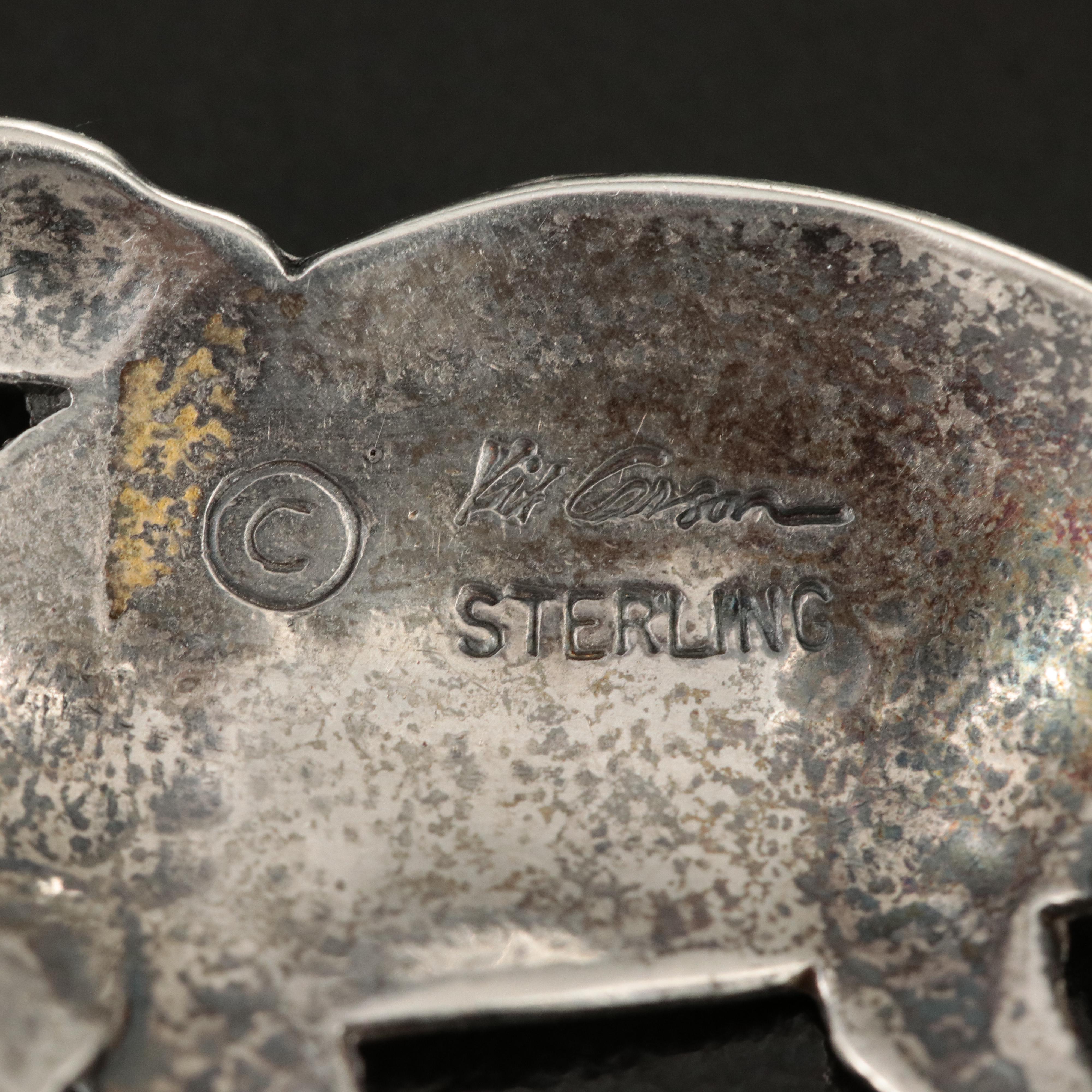 Kit Carson Sterling Brontesaurus Brooch | EBTH