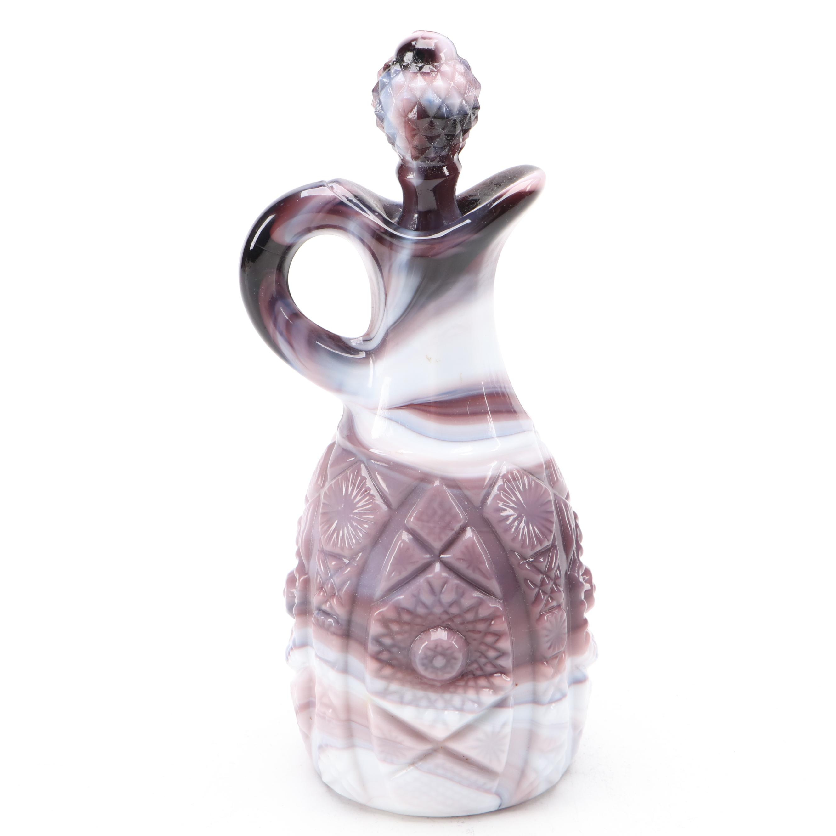 Imperial Glass Slag Items with Westmoreland Slag Glass Lion Lidded Dish ...