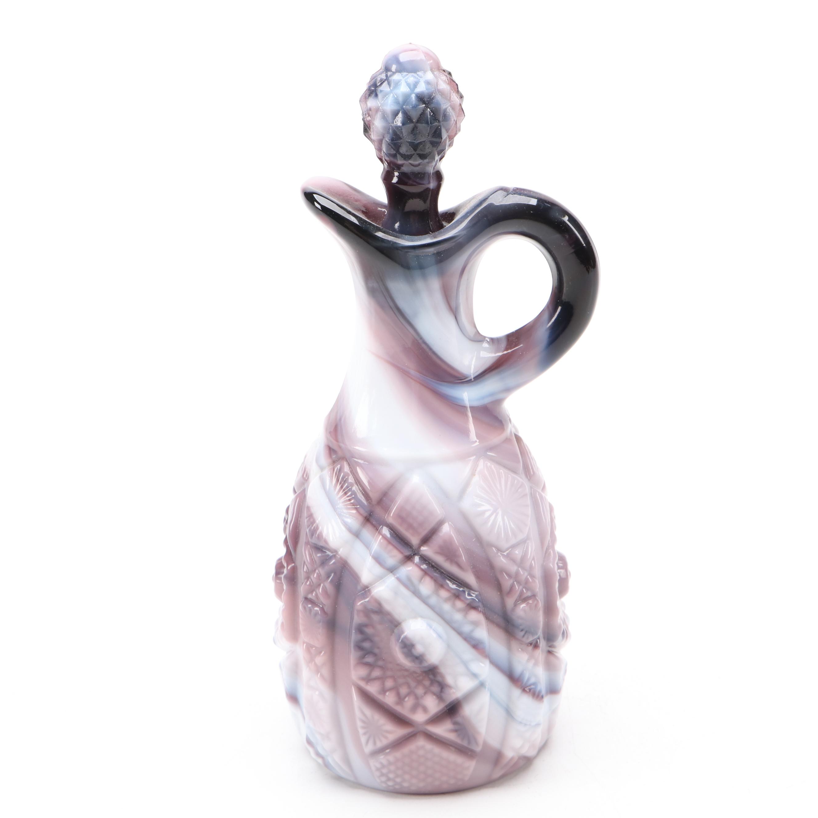 Imperial Glass Slag Items with Westmoreland Slag Glass Lion Lidded Dish ...