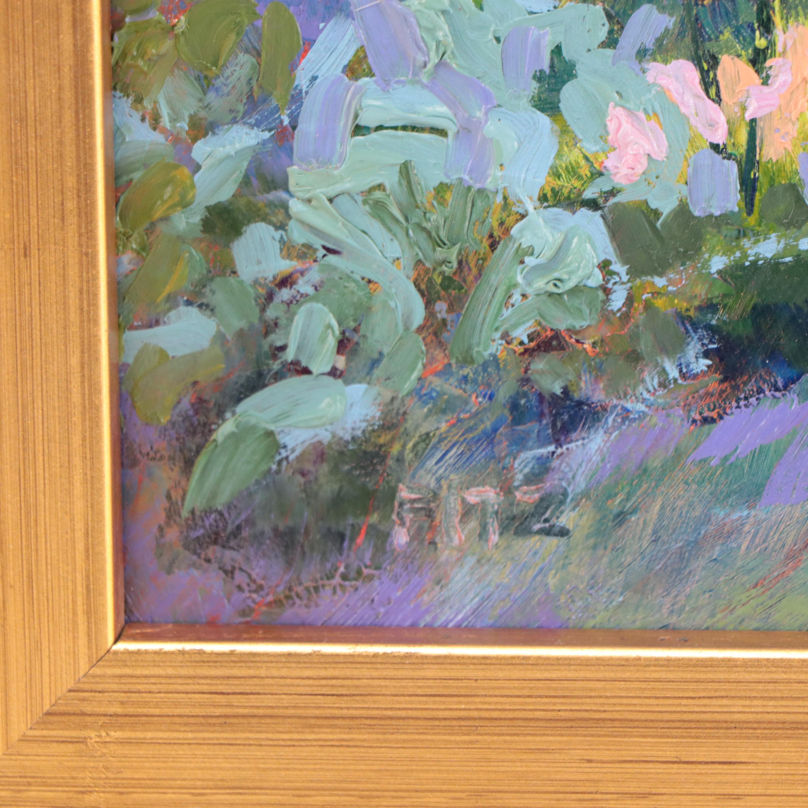 Charlotte Fitzgerald Impressionist Style Landscape Oil Painting, 21st ...