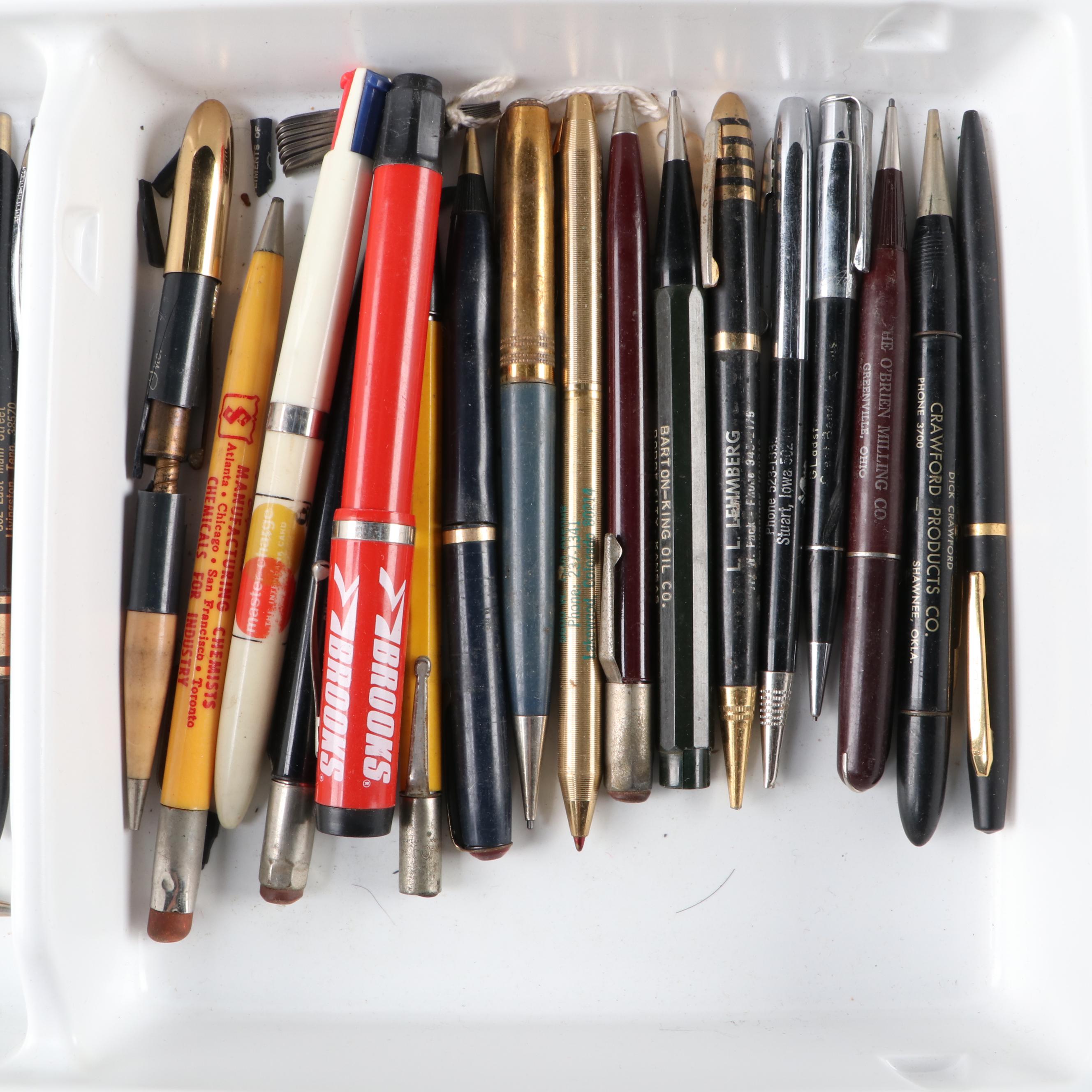 Vintage Advertising Pencil and Pen Assortment | EBTH
