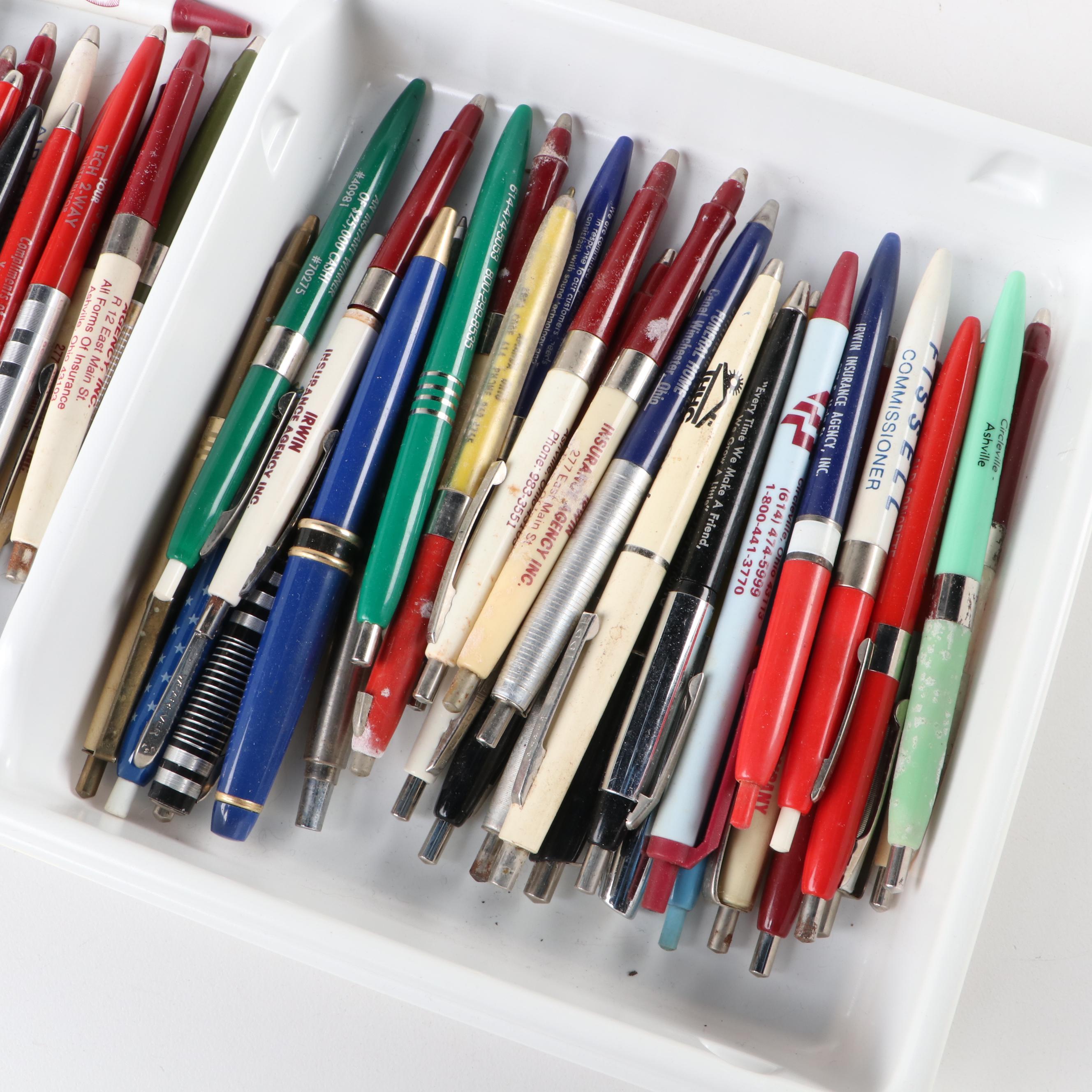 Vintage Advertising Pencil and Pen Assortment | EBTH