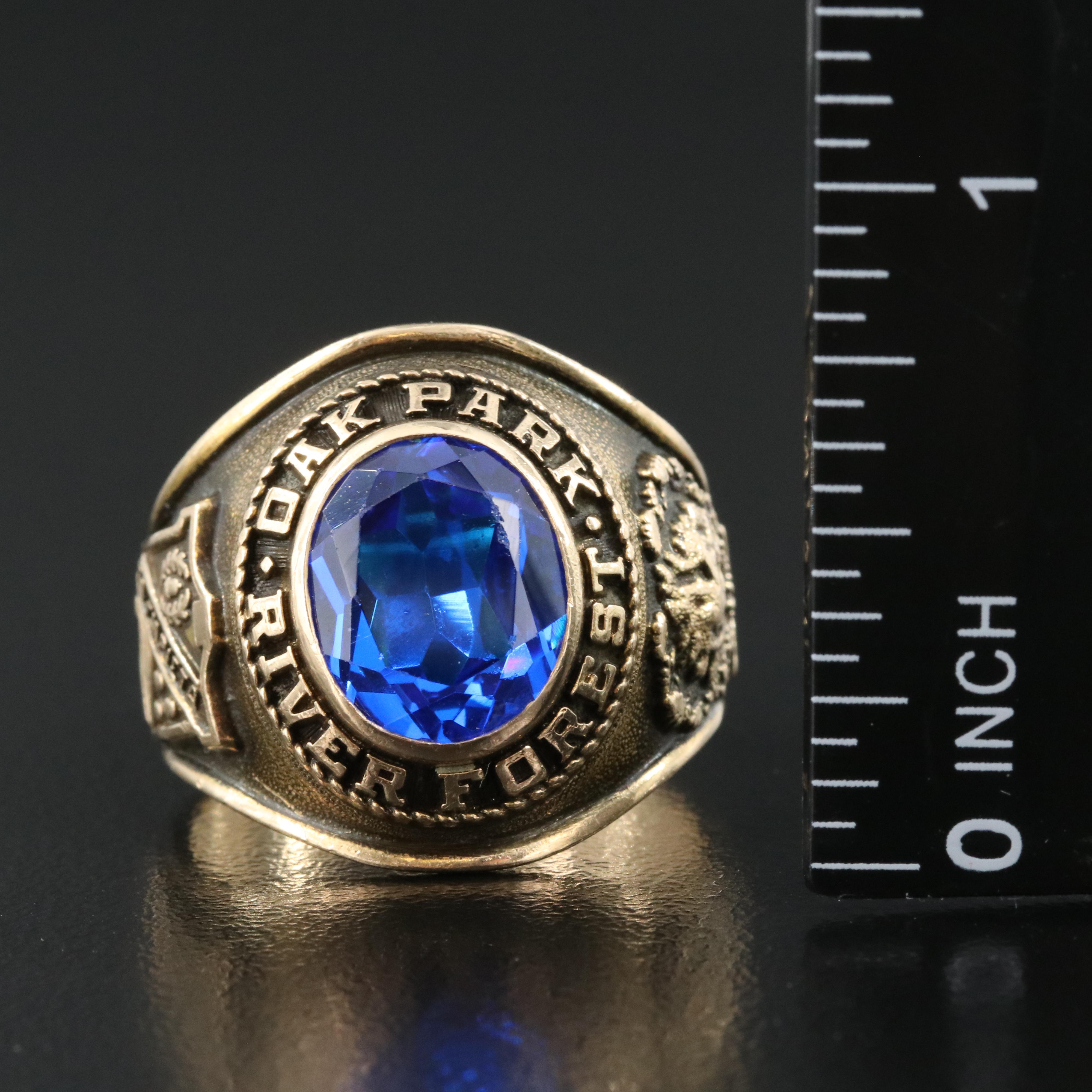 1970 Dieges & Clust 10K Spinel Class Ring | EBTH