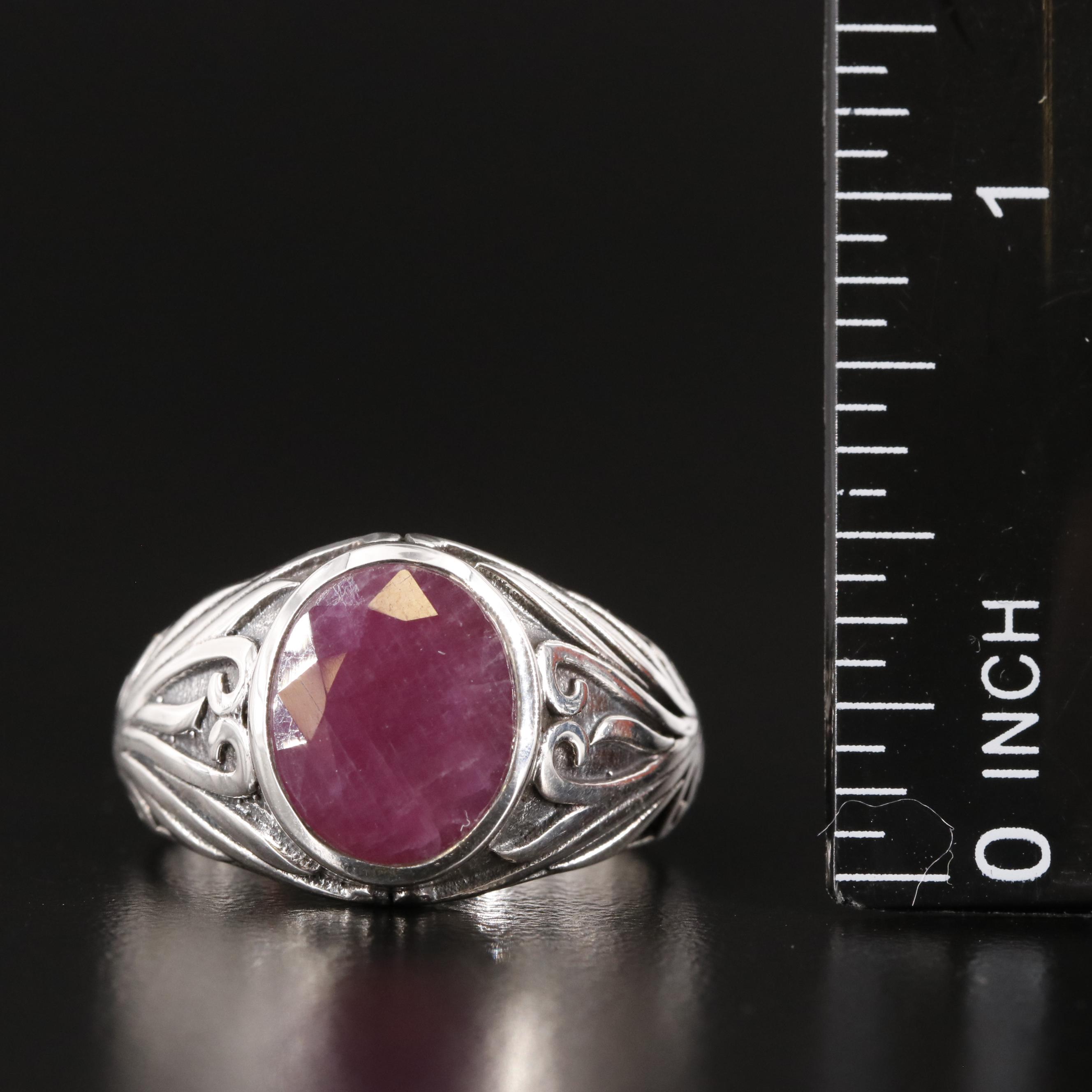 Sterling Filled Corundum Ring | EBTH