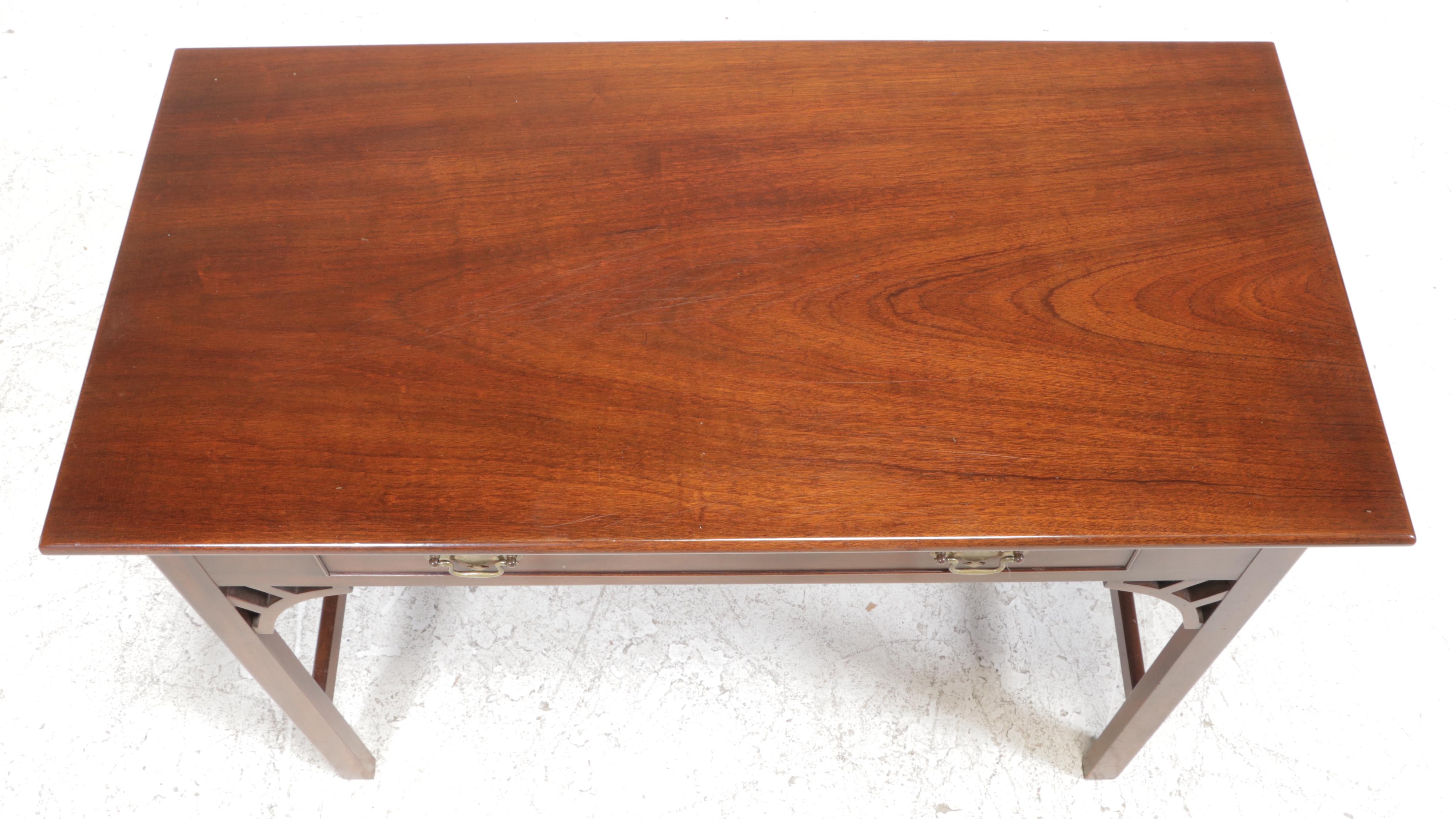 Kittinger "Williamsburg Adaptation" Mahogany Single-Drawer Writing ...