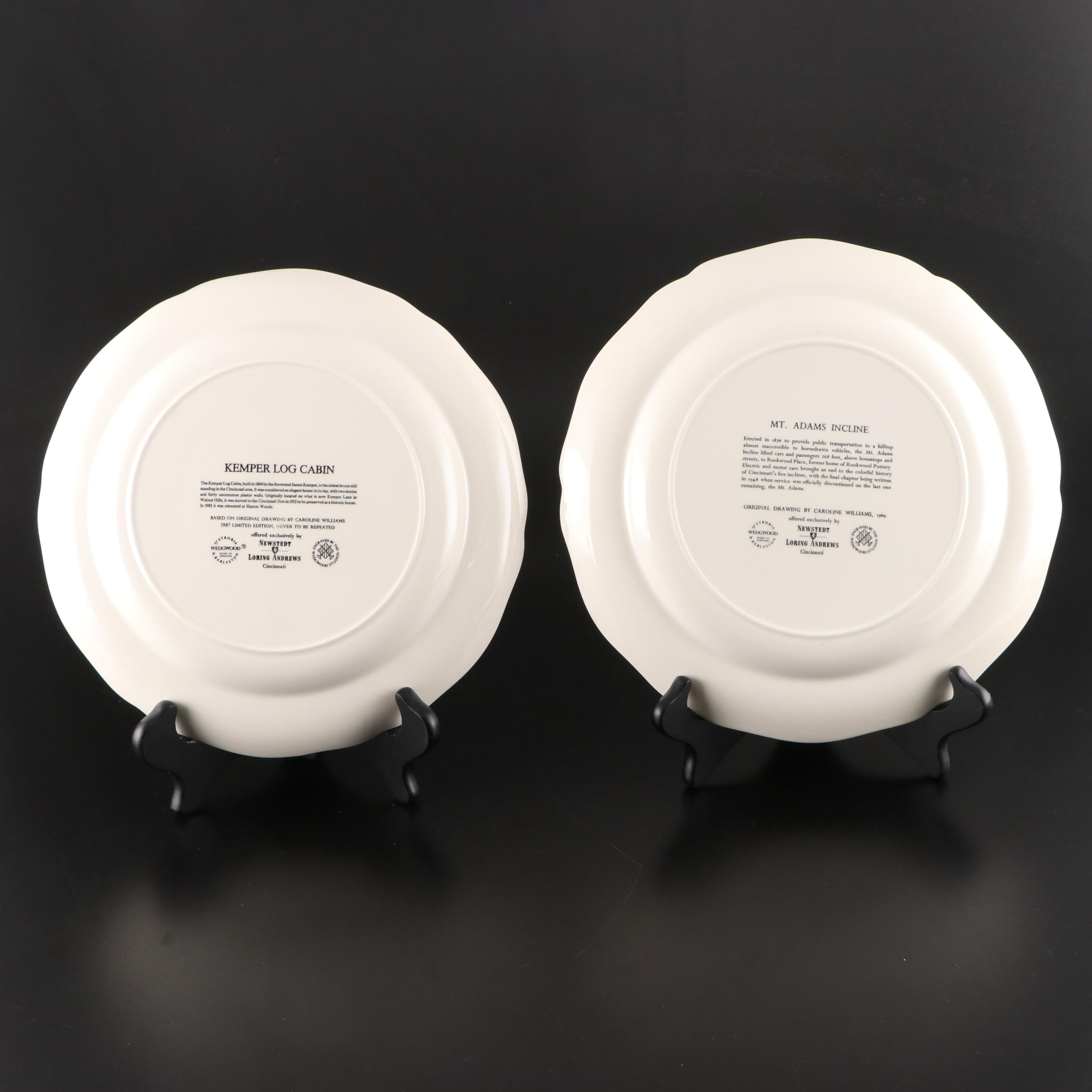 Caroline Williams for Wedgwood "Scenes of Cincinnati" Collector Plates ...