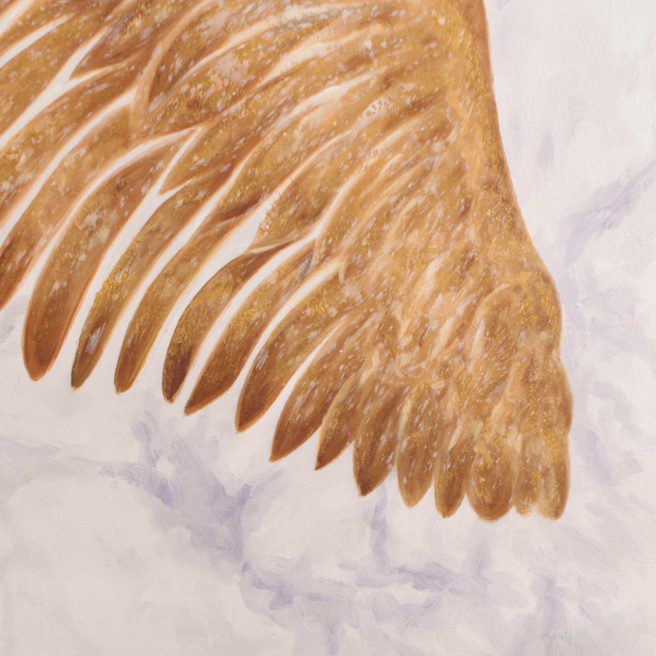 Dekai Ethereal Oil Painting of Feathered Wing | EBTH