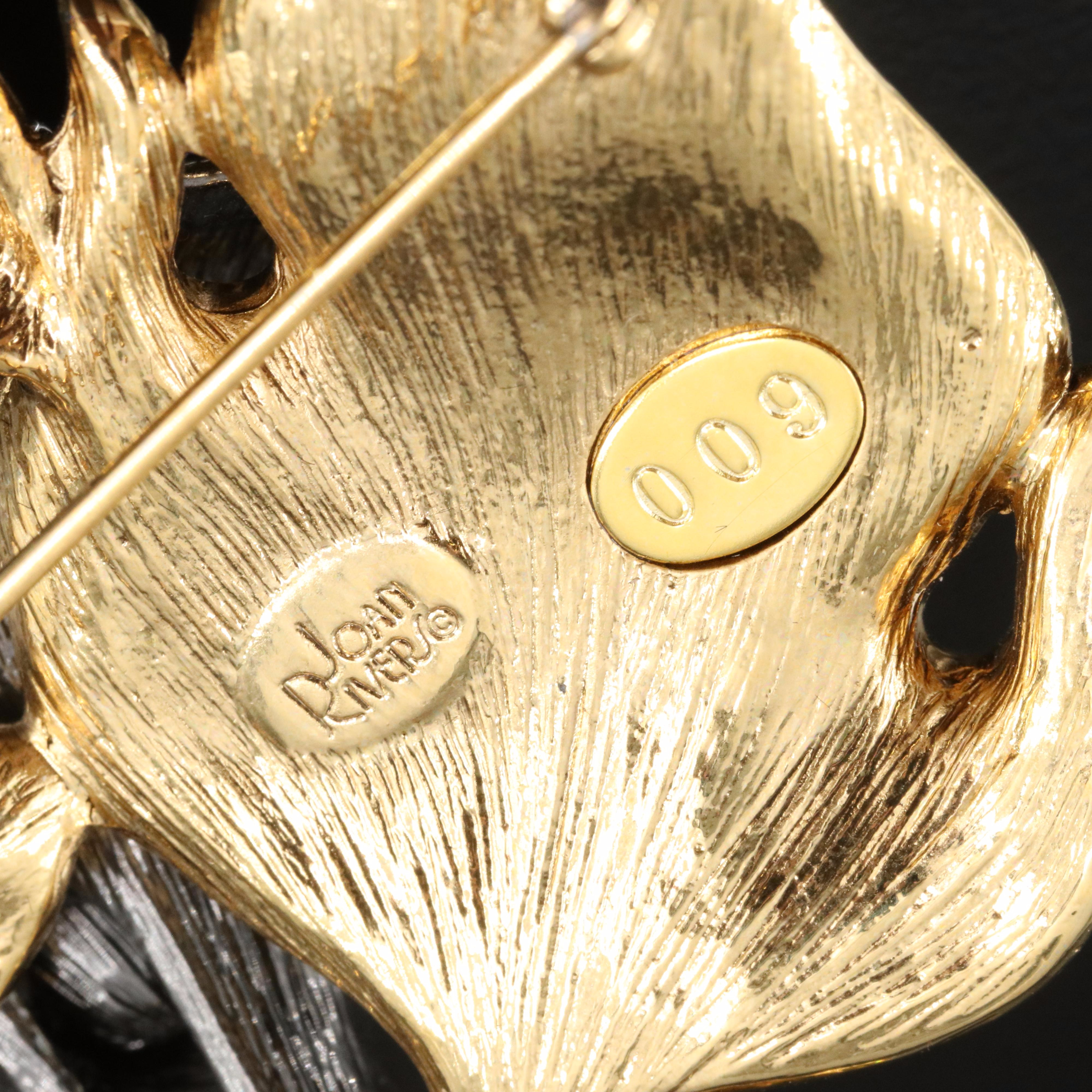 Joan Rivers Rhinestone Floral Brooches | EBTH