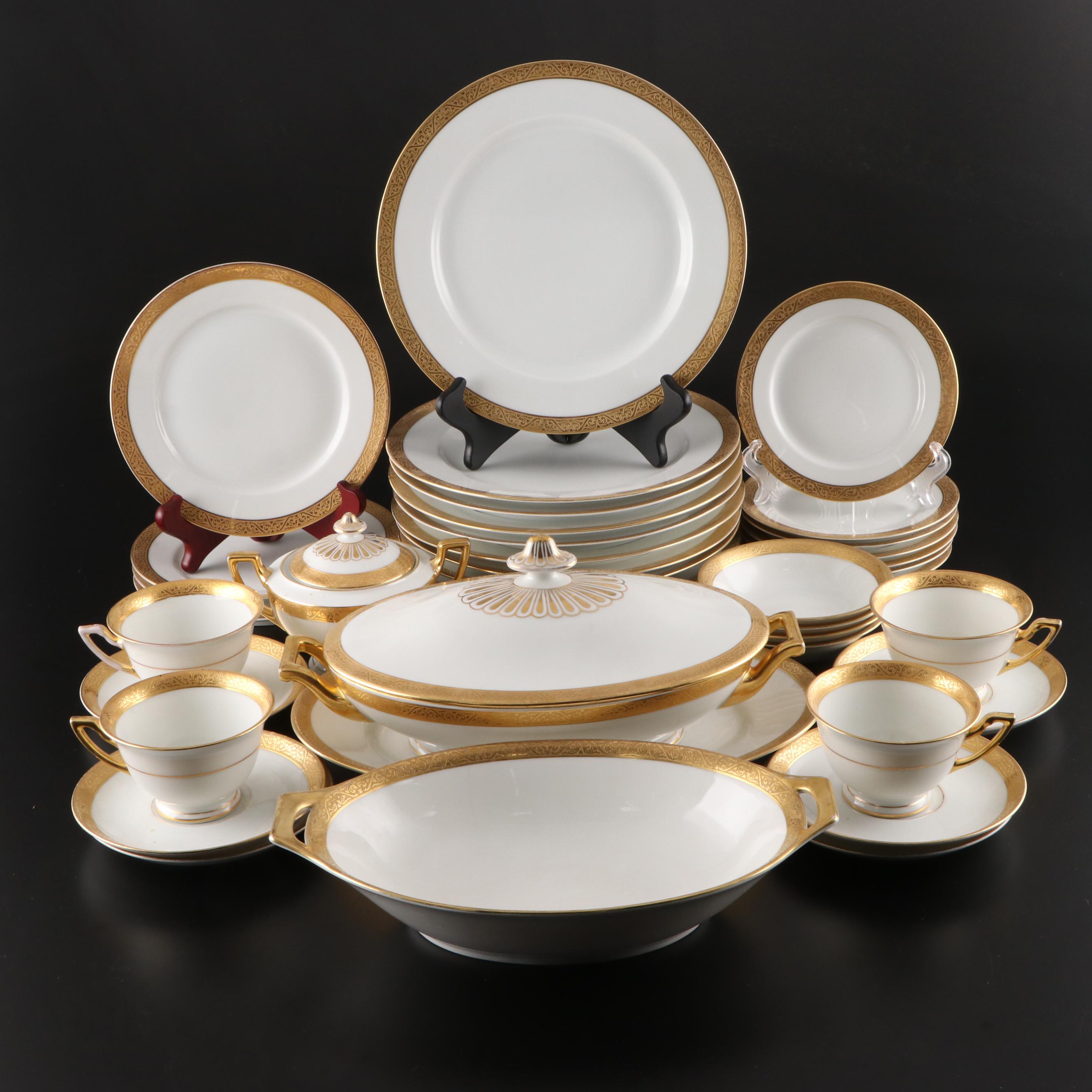Thomas Bavarian Gilt Porcelain Dinnerware, Mid to Late 20th Century | EBTH