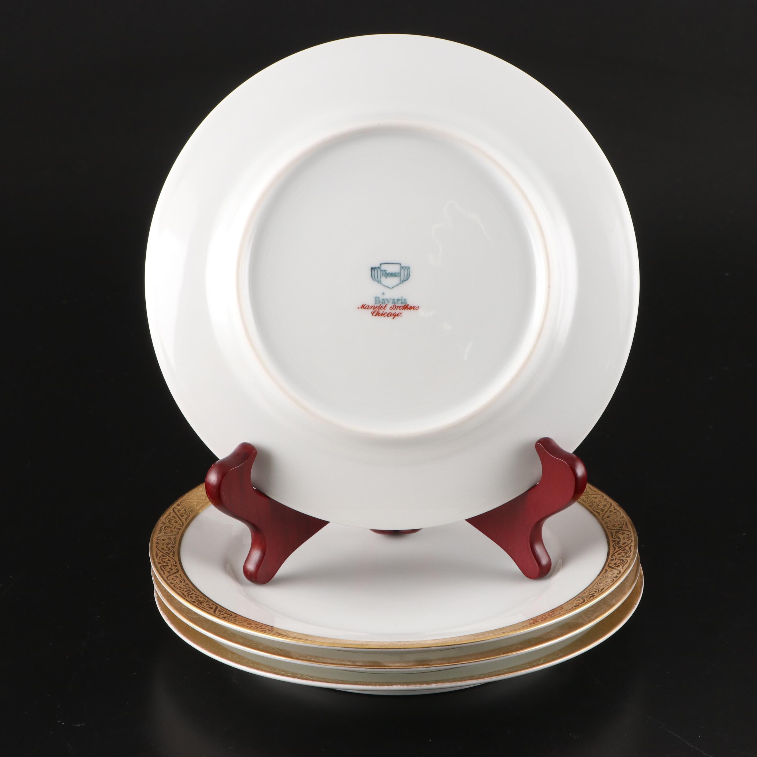 Thomas Bavarian Gilt Porcelain Dinnerware, Mid to Late 20th Century | EBTH