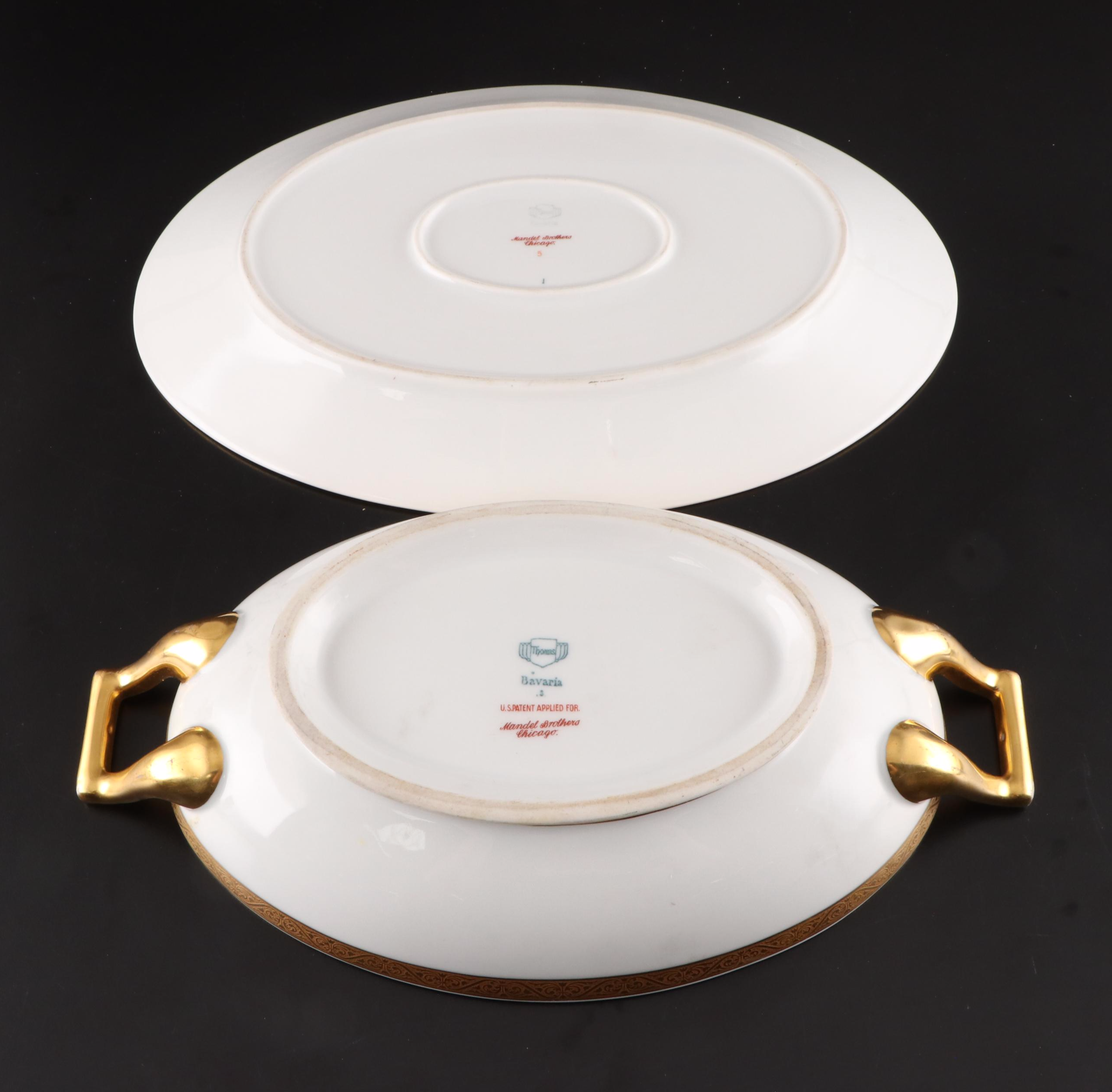 Thomas Bavarian Gilt Porcelain Dinnerware, Mid to Late 20th Century | EBTH